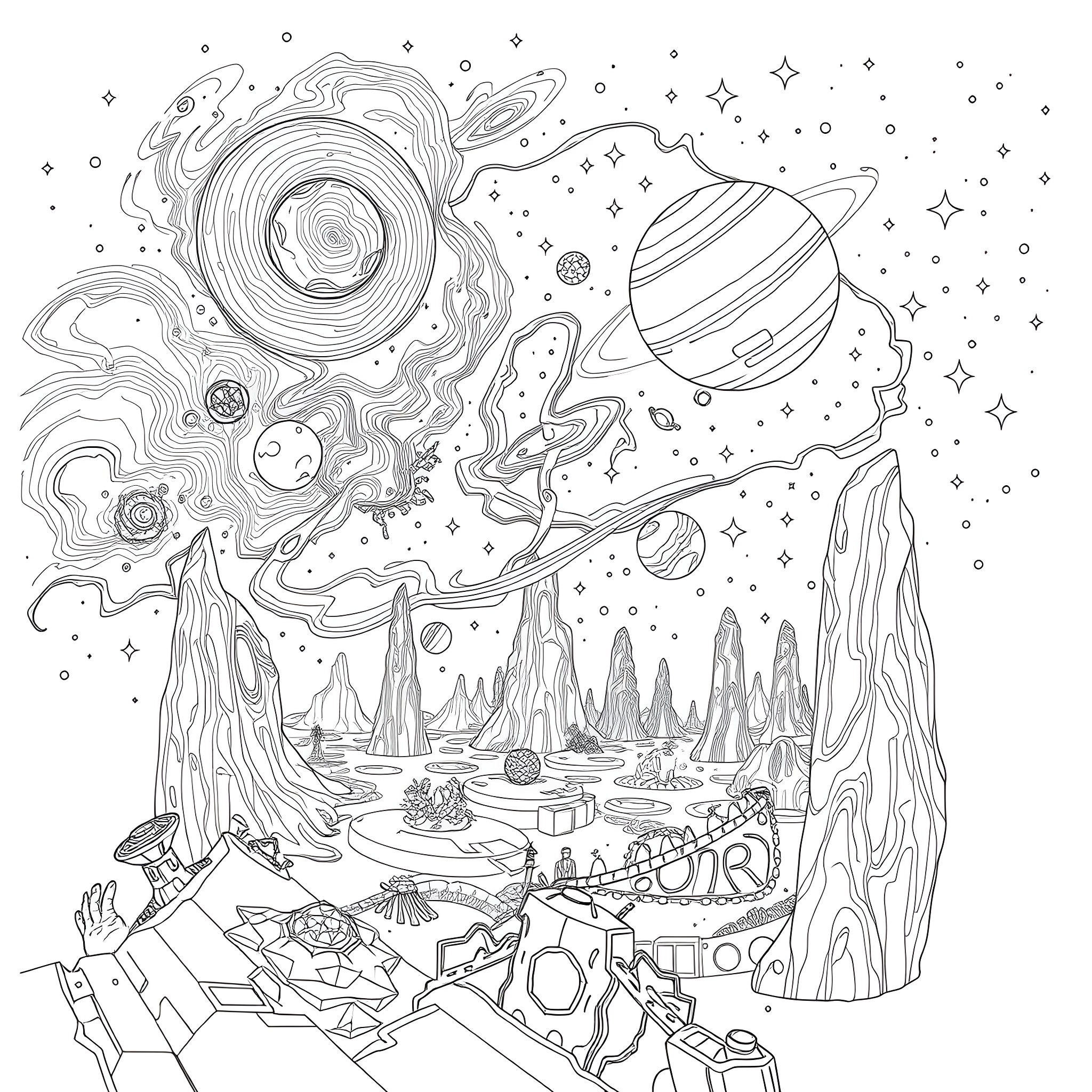 Best Space Coloring Pages (Free Printable PDF)