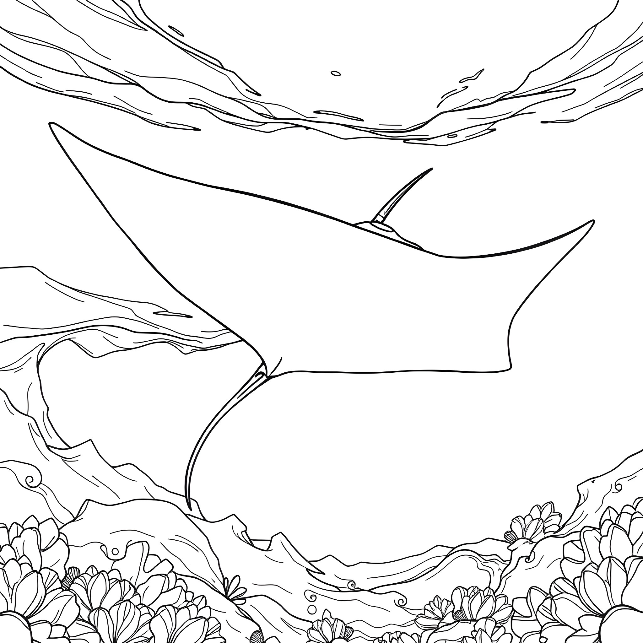 Best Manta Ray Coloring Pages (Free Printable PDF)