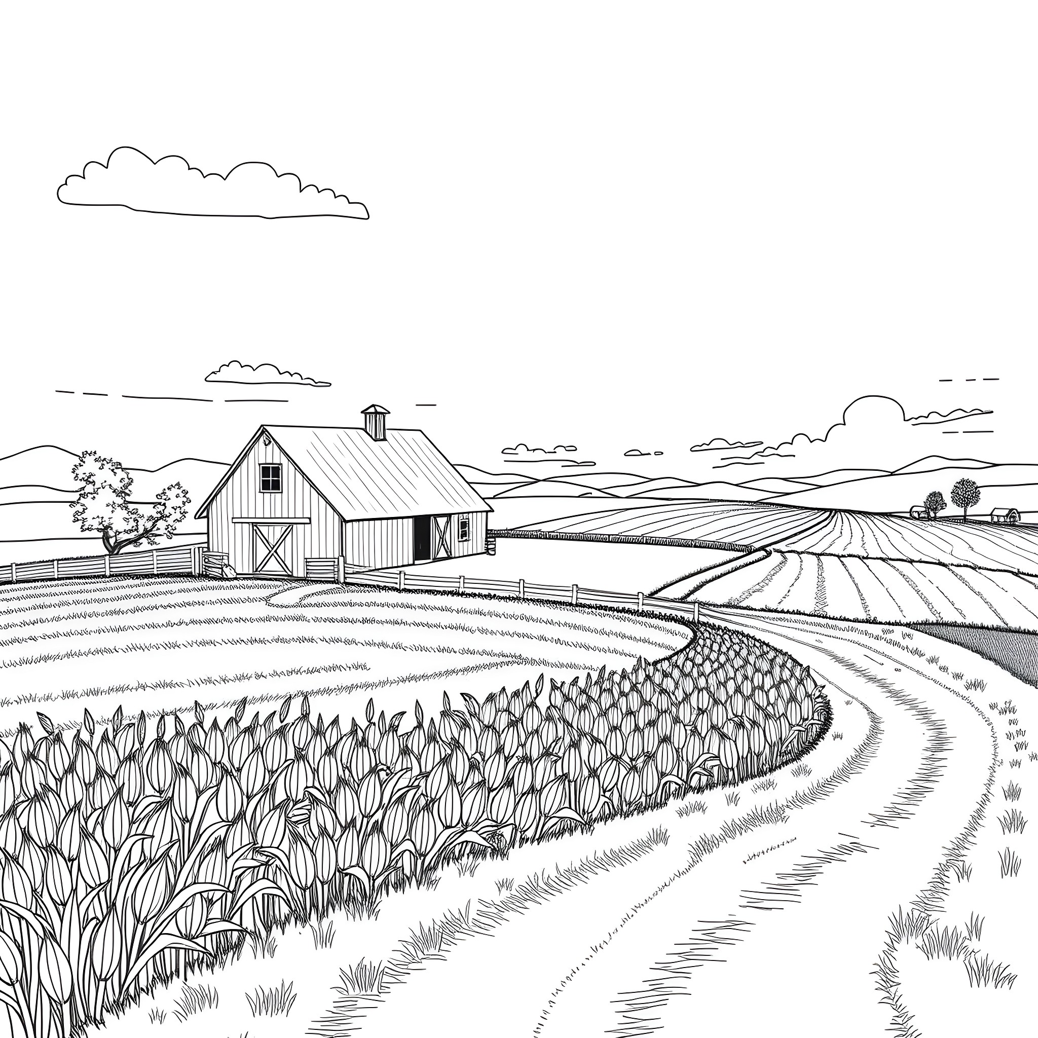 Best Farm Coloring Pages (Free Printable PDF)
