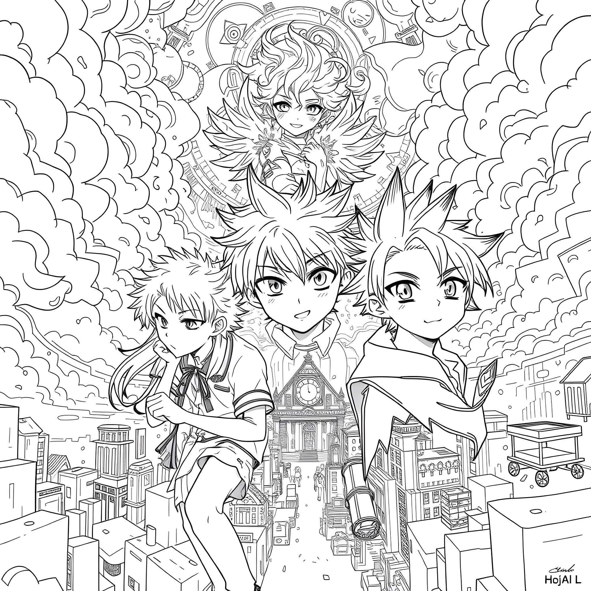 Best Anime Coloring Pages (Free Printable PDF)