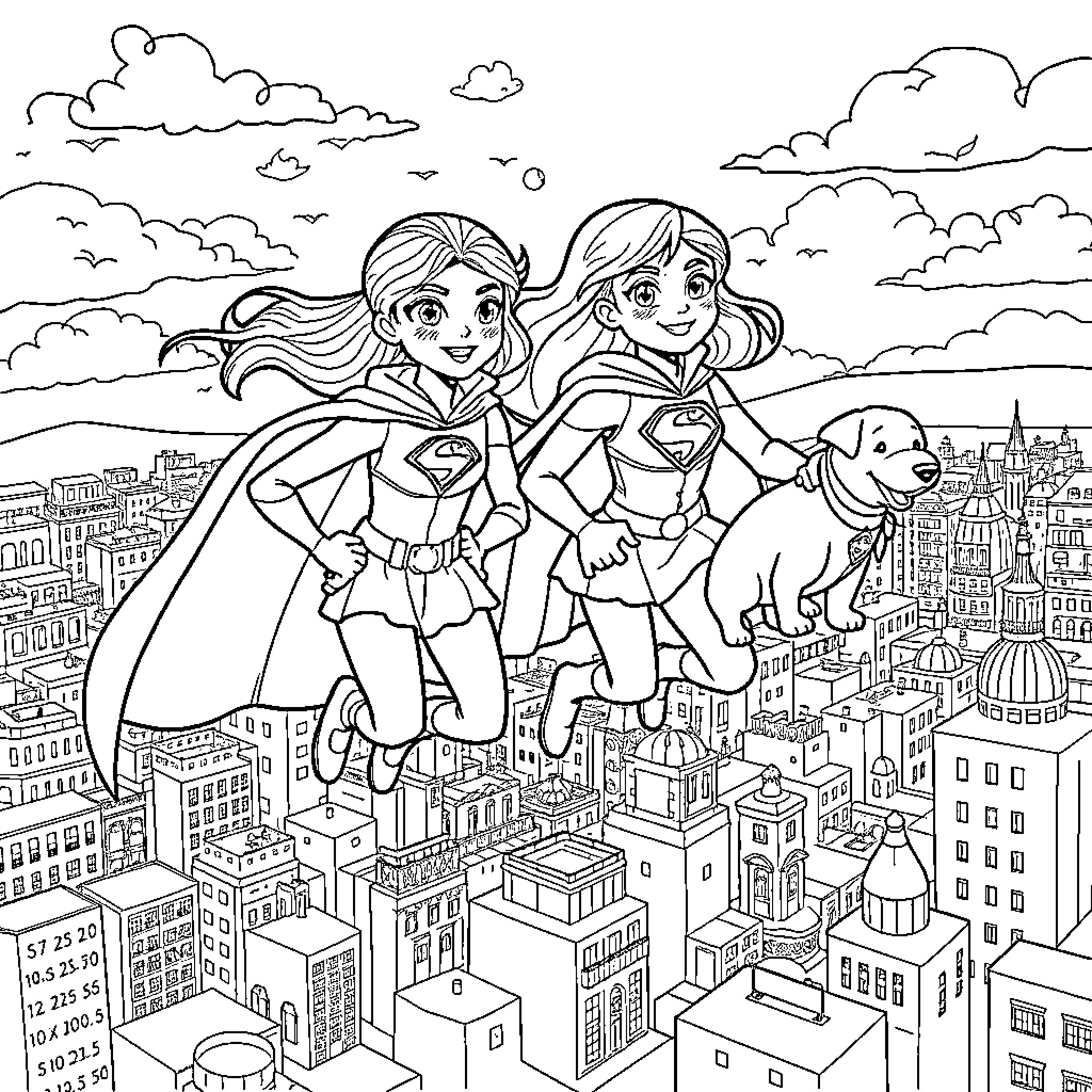 Best Superpower Girl Coloring Pages (Free Printable PDF)