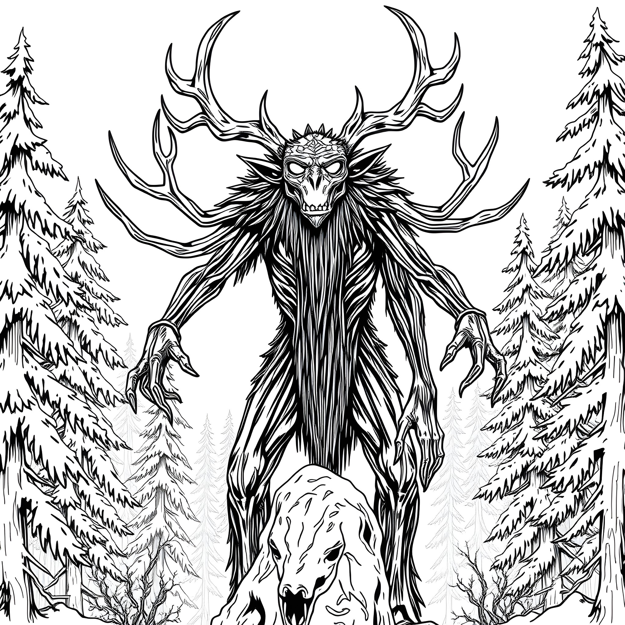 230 Best Wendigo Coloring Pages (Free Printable PDFs)