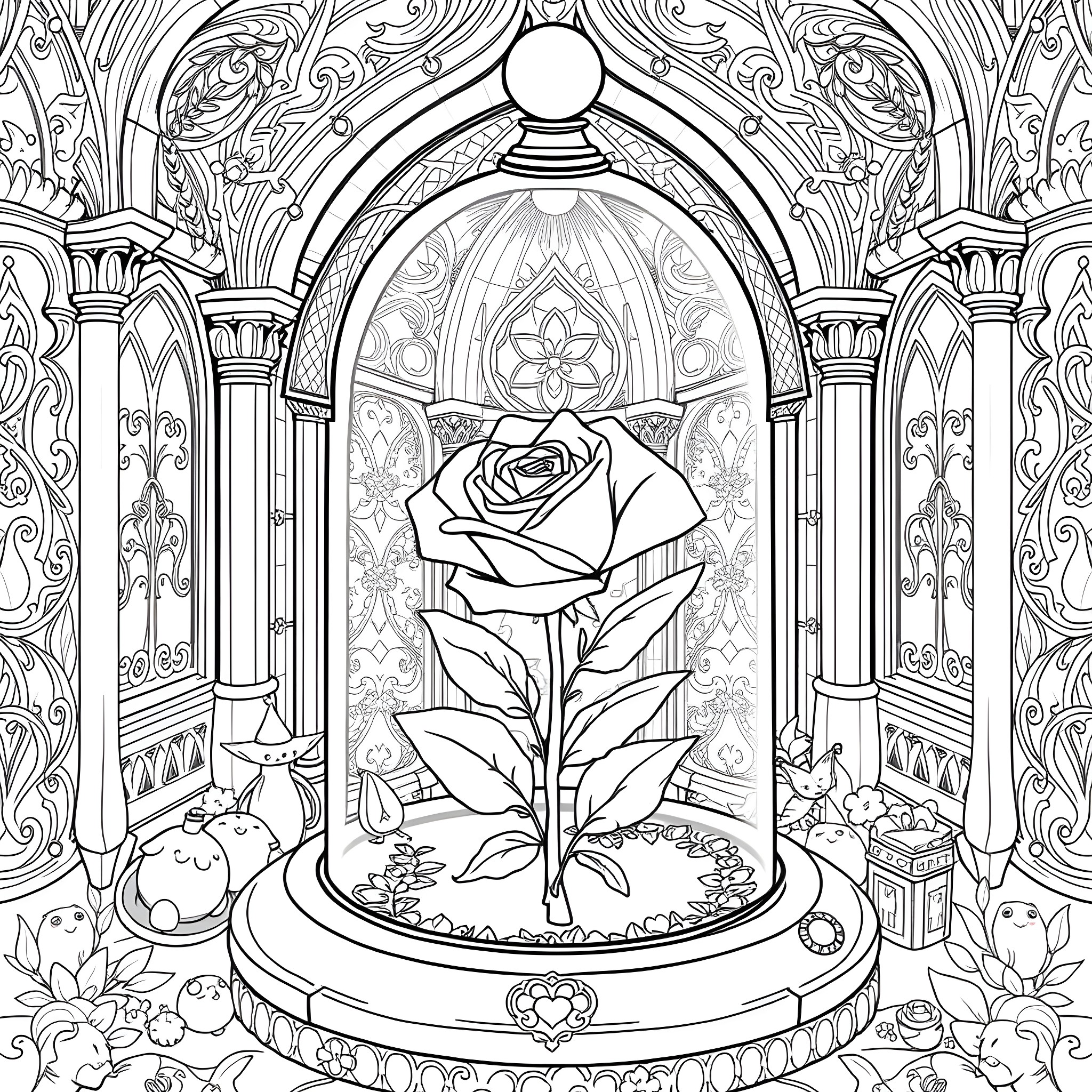 60 Best Rose Coloring Pages (Free Printable PDFs)