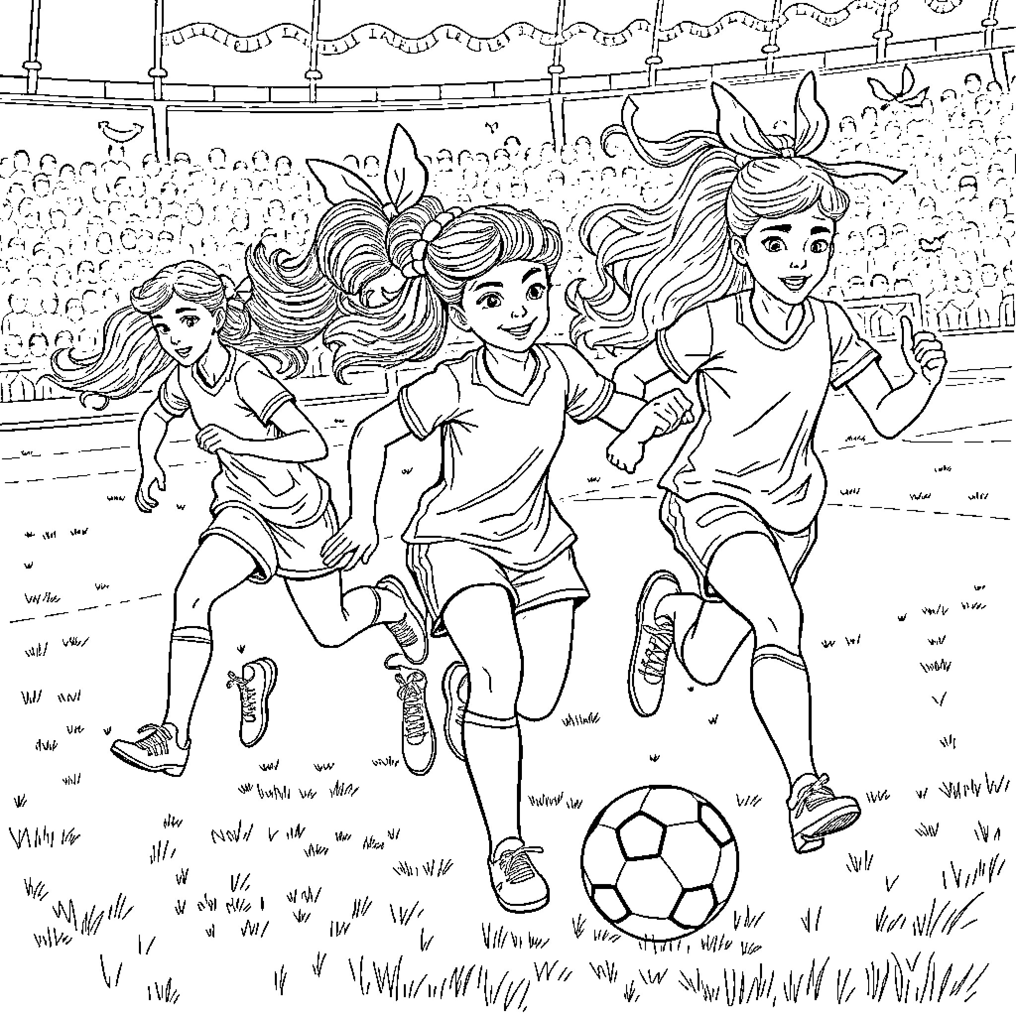 Best Girl Soccer Team Coloring Pages (Free Printable PDF)