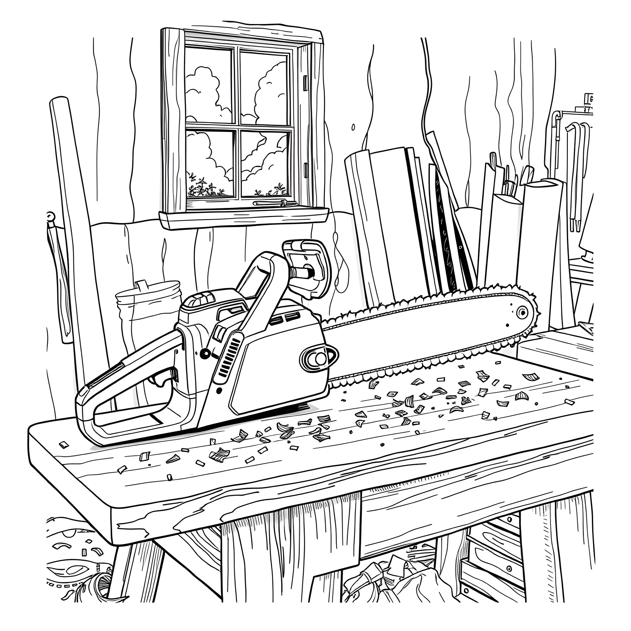 1 Best Chainsaw Coloring Pages (Free Printable PDFs)