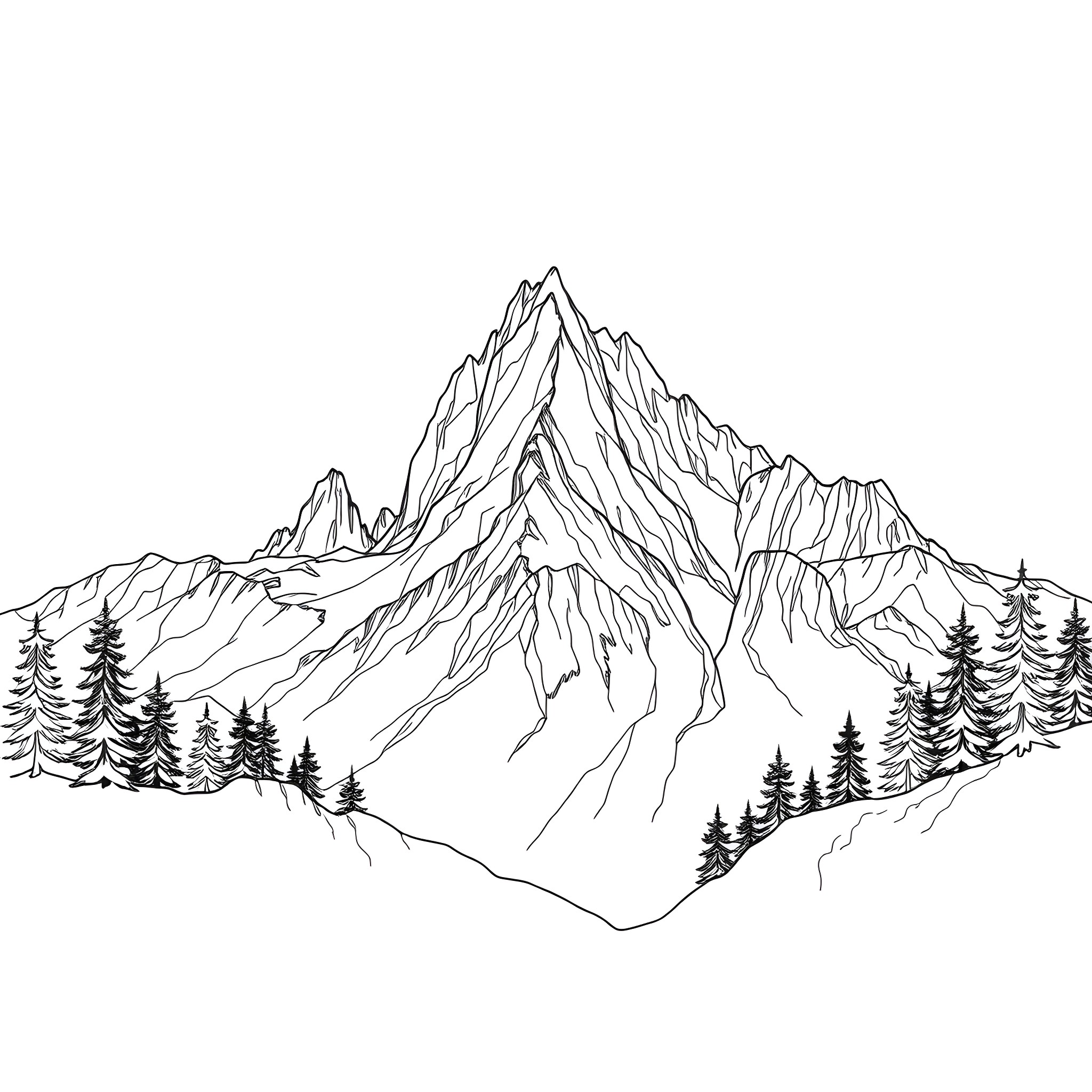 Best Mountain Coloring Pages (Free Printable PDF)