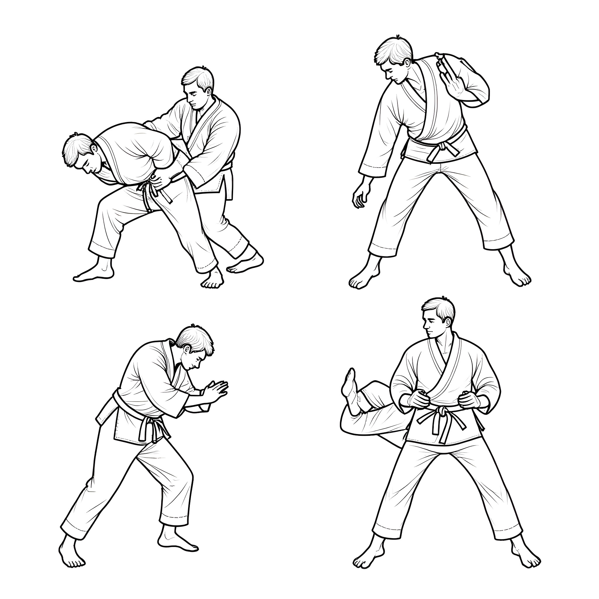 Best Judo Coloring Pages (Free Printable PDF)