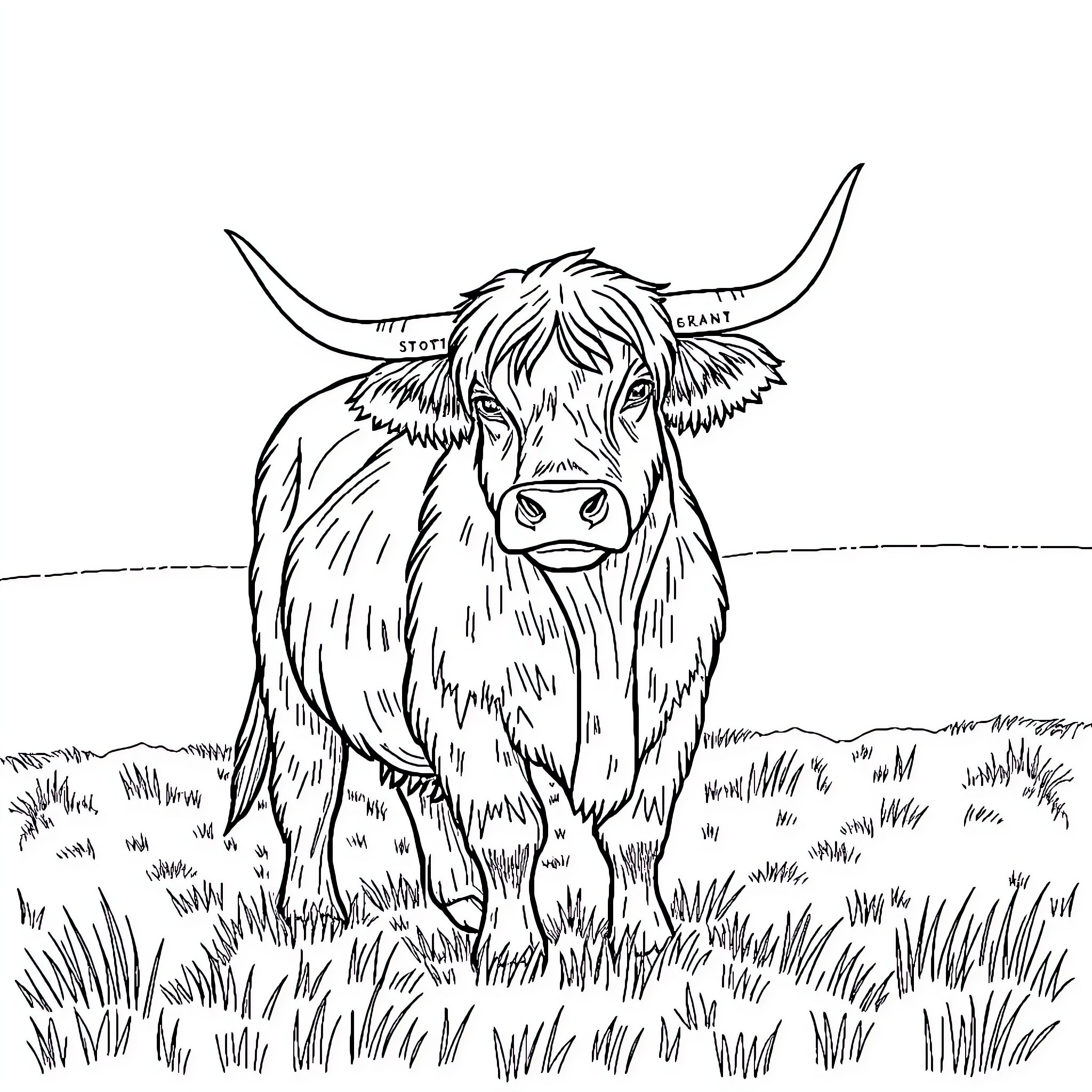 Best Highland Cow Coloring Pages (Free Printable PDF)
