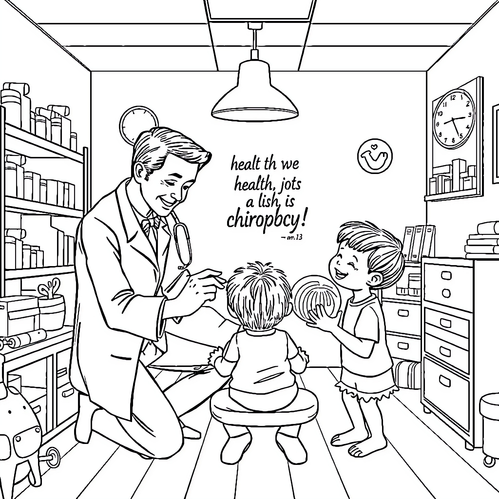Best Chiropractor Coloring Pages (Free Printable PDF)