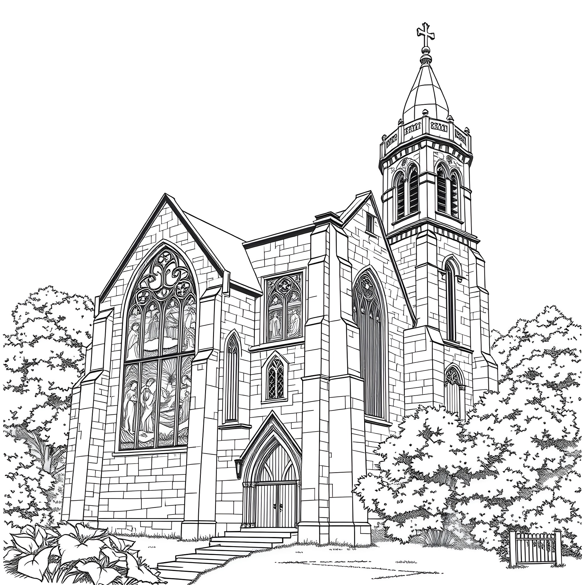 Best Church Coloring Pages (Free Printable PDF)