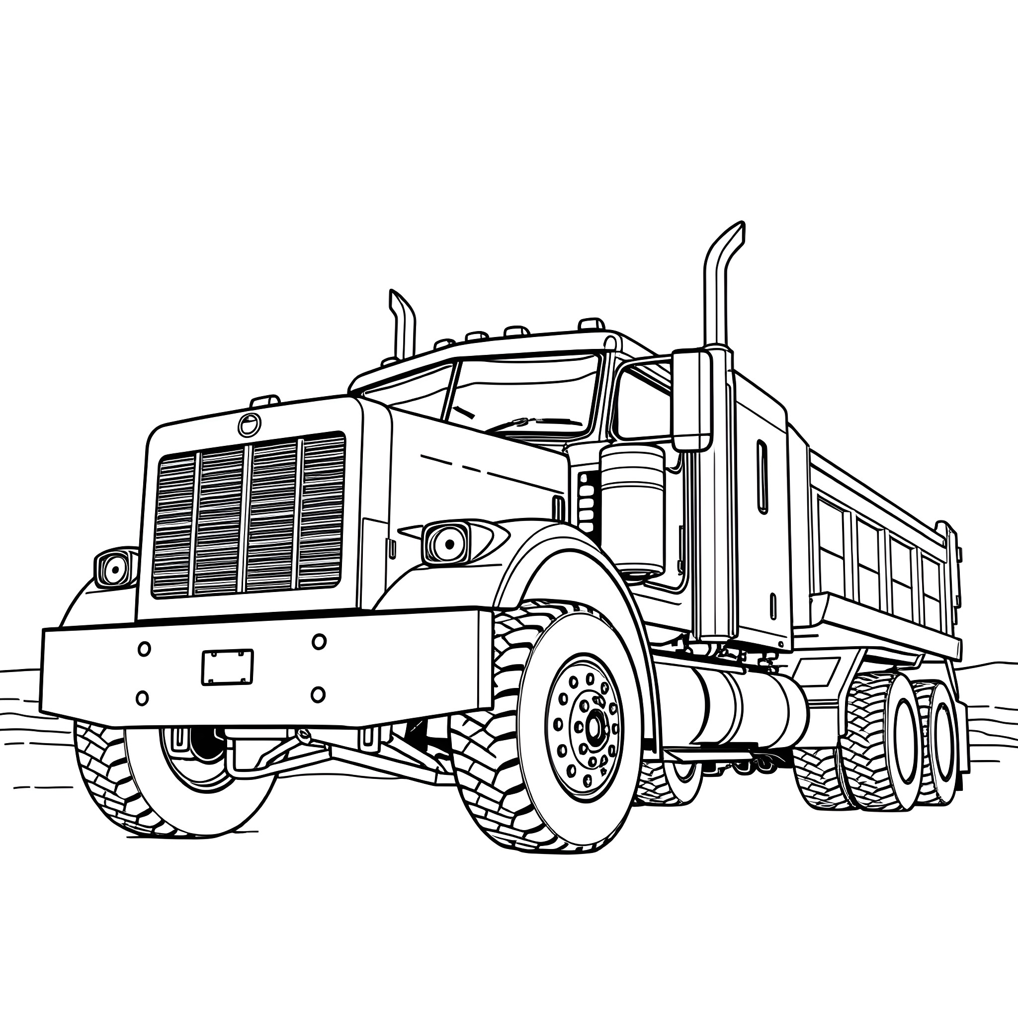 1 Best Dually Truck Coloring Pages (Free Printable PDFs)