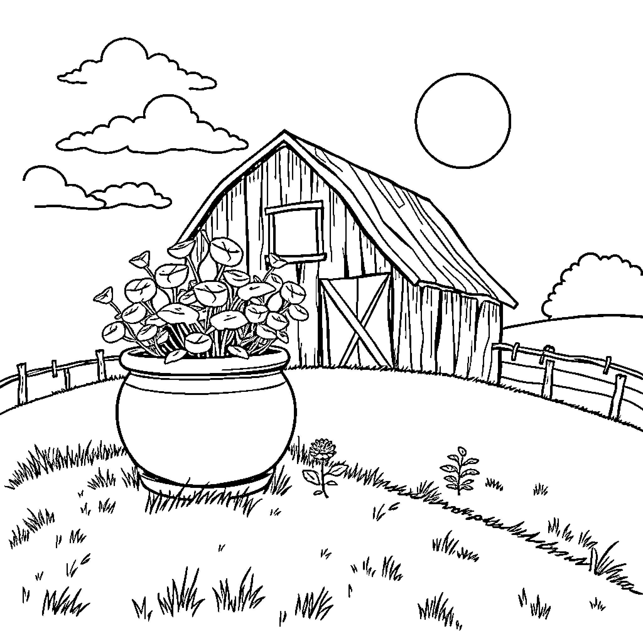 Best Farm Coloring Pages (Free Printable PDF)