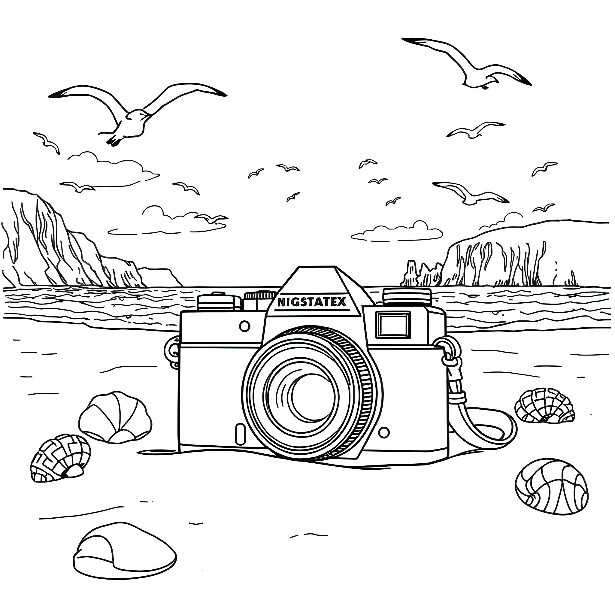 Best Camera Coloring Pages (Free Printable PDF)