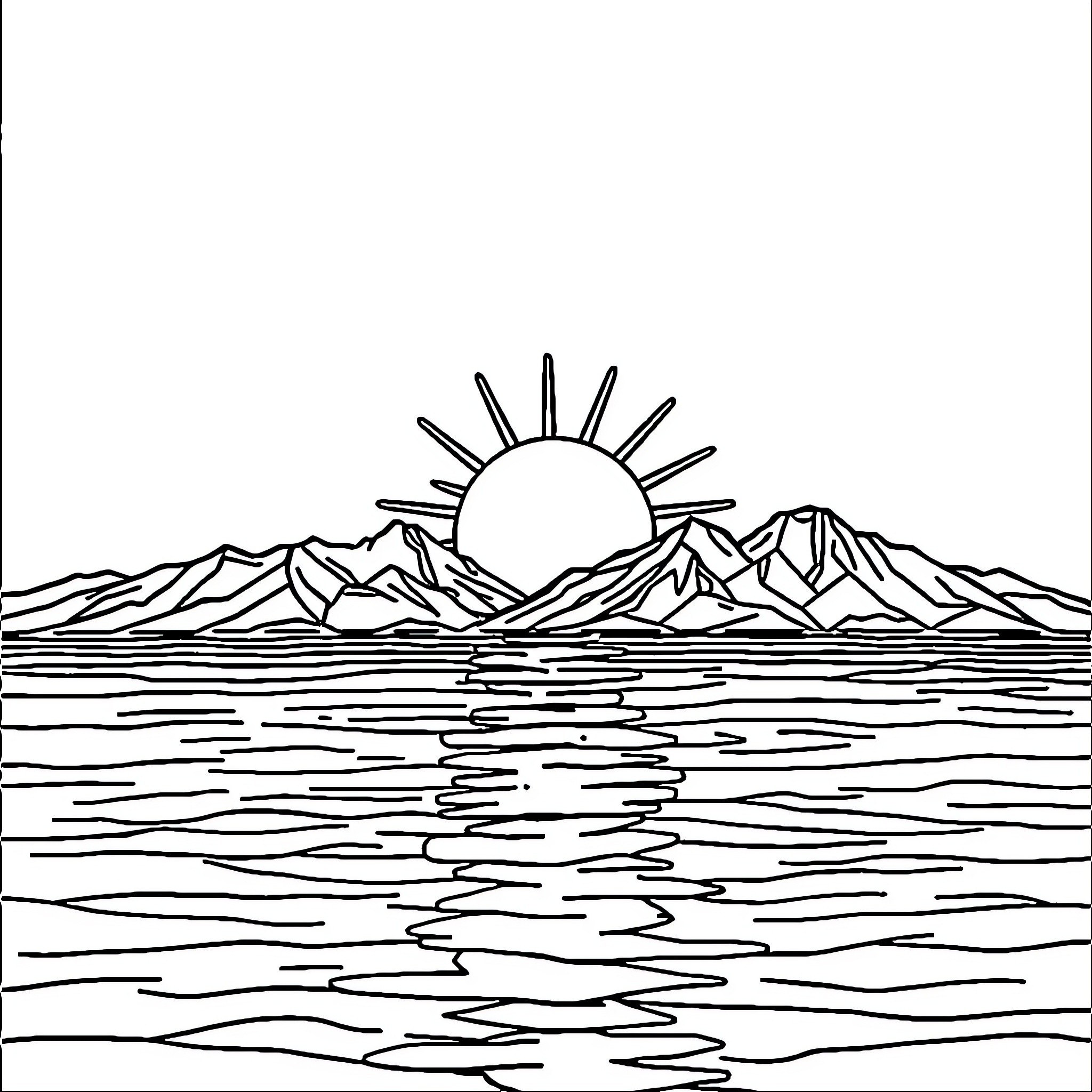 Best Sunset Coloring Pages (Free Printable PDF)