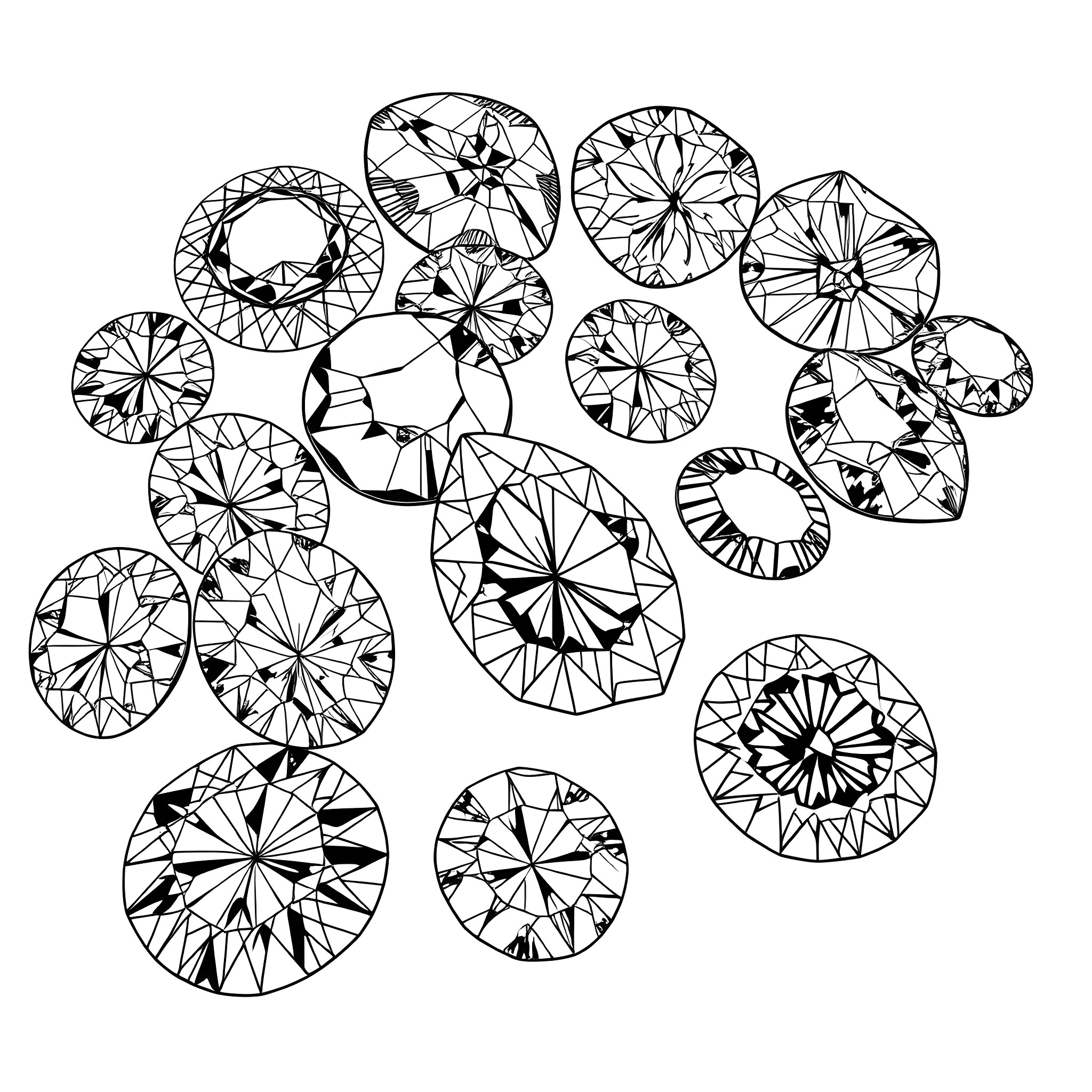 Best Gemstone Coloring Pages (Free Printable PDF)