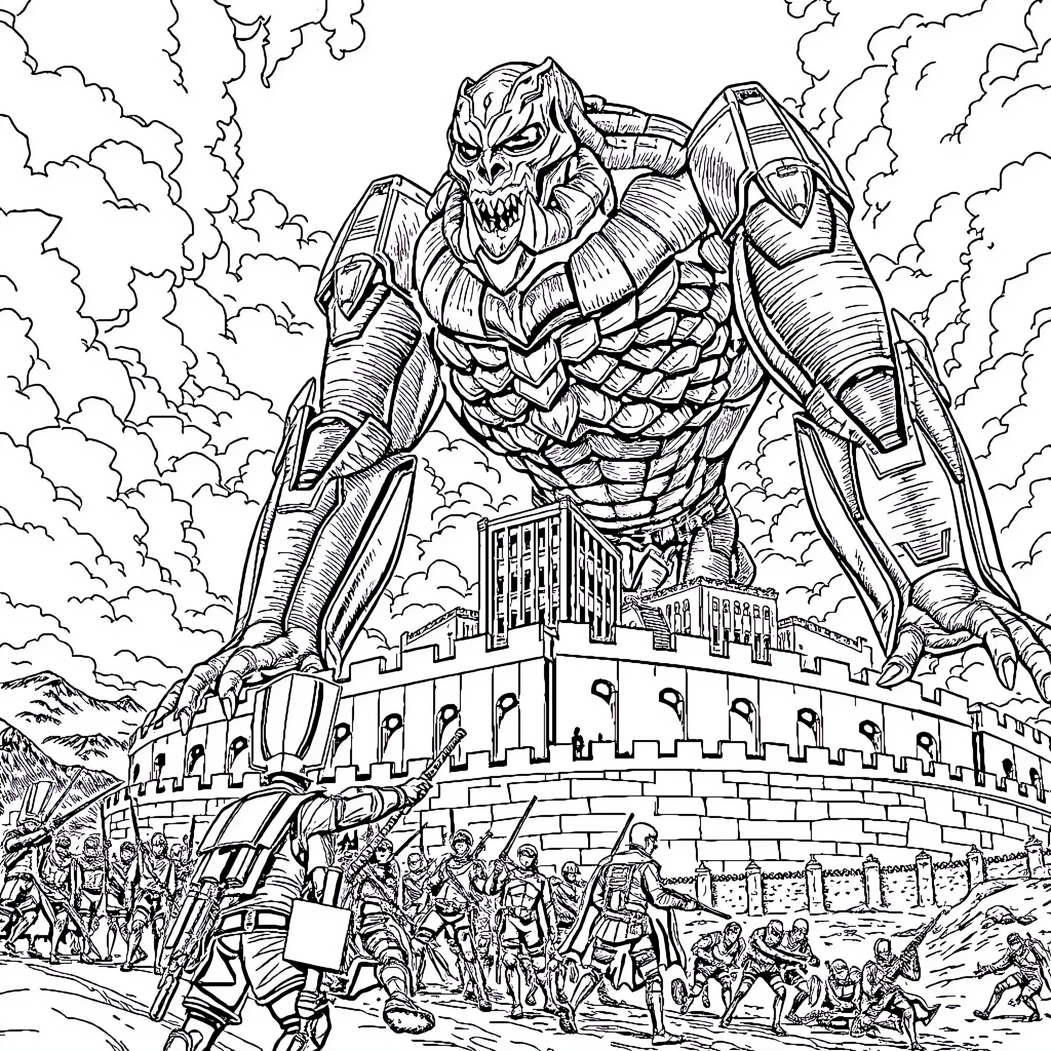 4 Best Attack on Titan Coloring Pages (Free Printable PDFs)