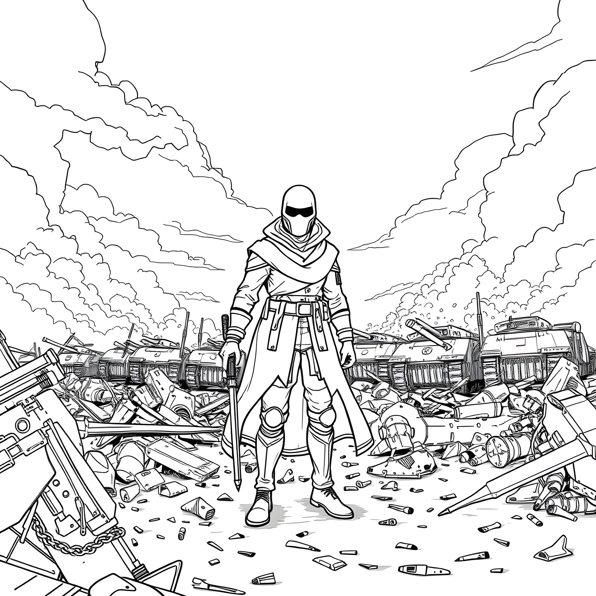 2 Best Simon Ghost Riley Coloring Pages (Free Printable PDFs)