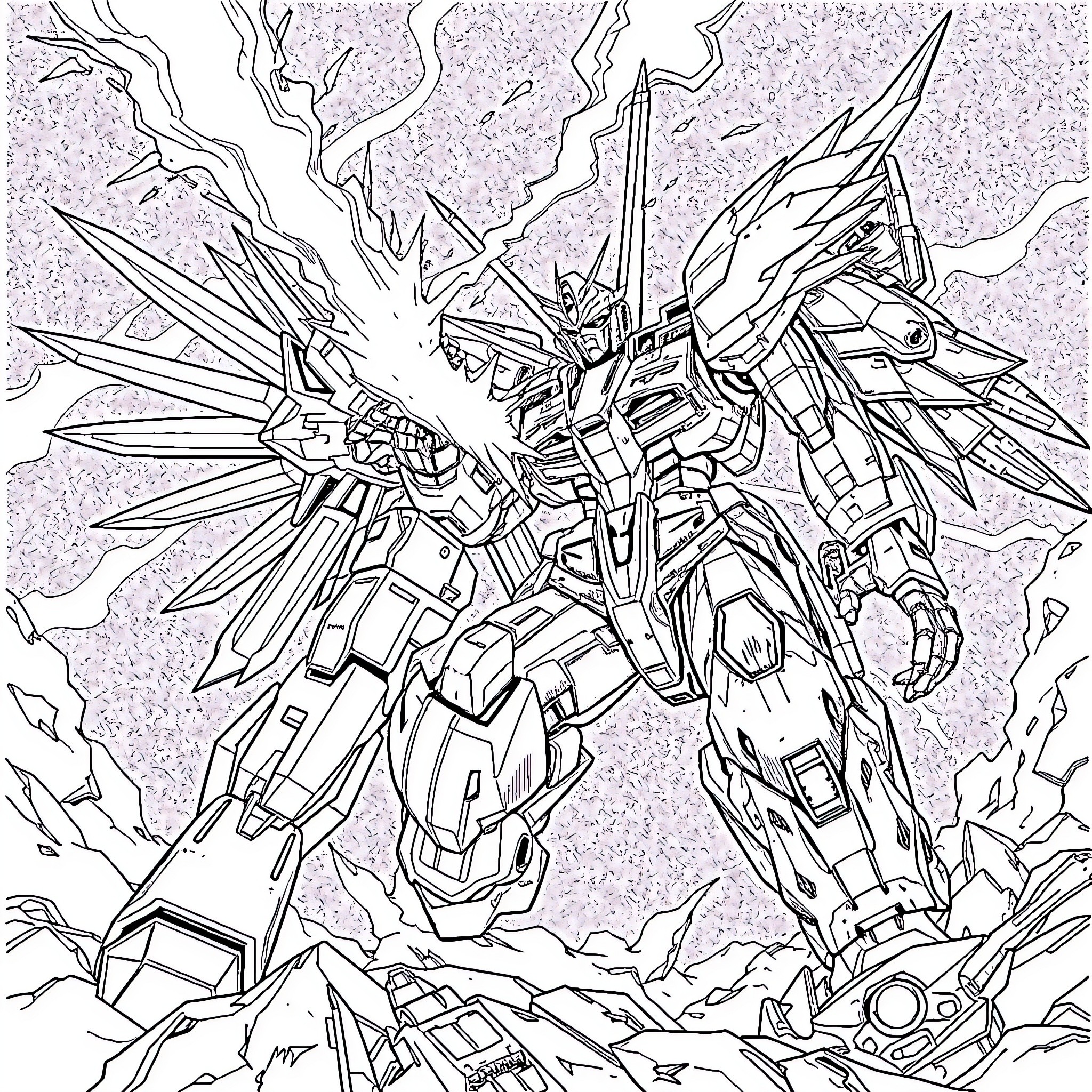 Best Gundam Coloring Pages (Free Printable PDF)