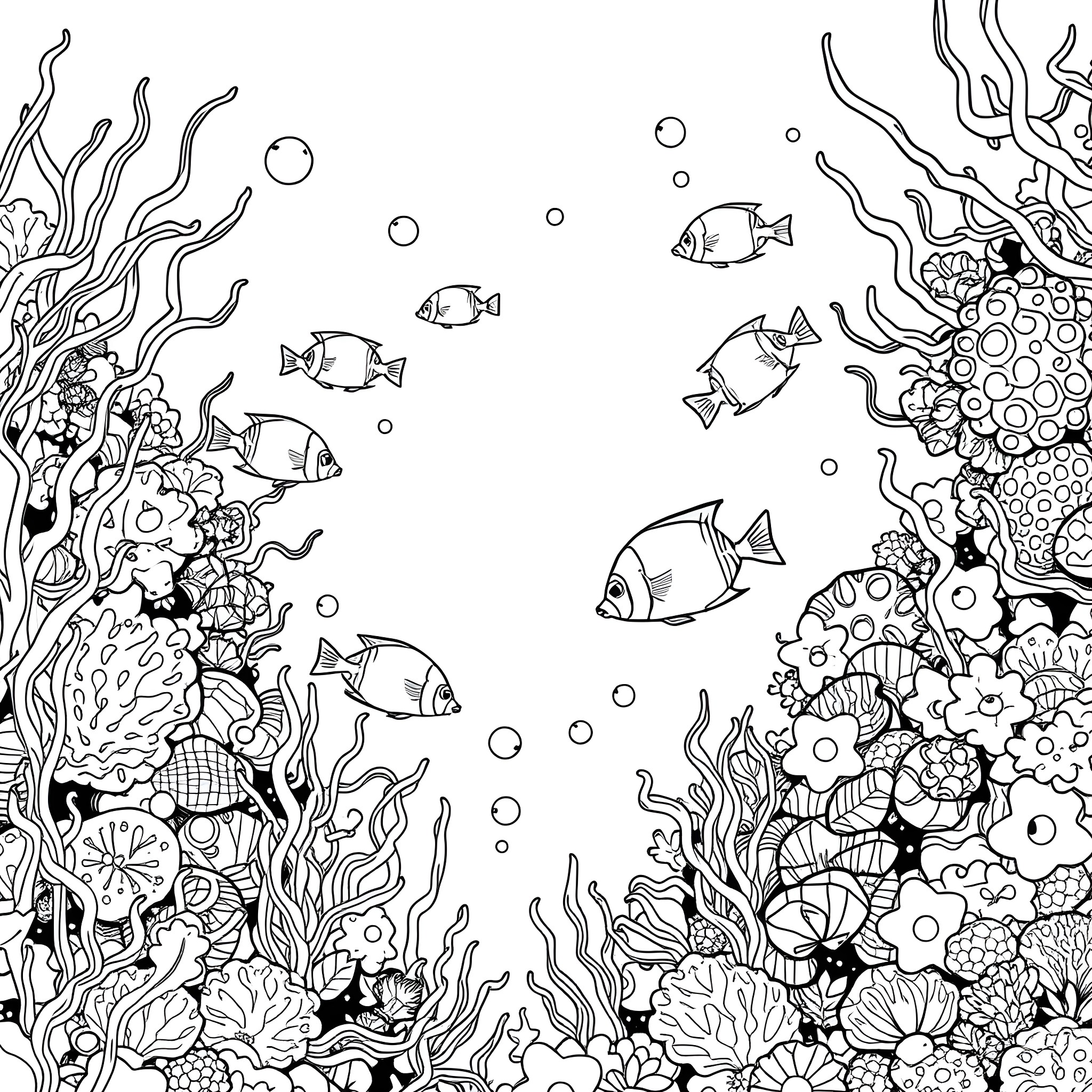 Best Tropical Fish Coloring Pages (Free Printable PDF)