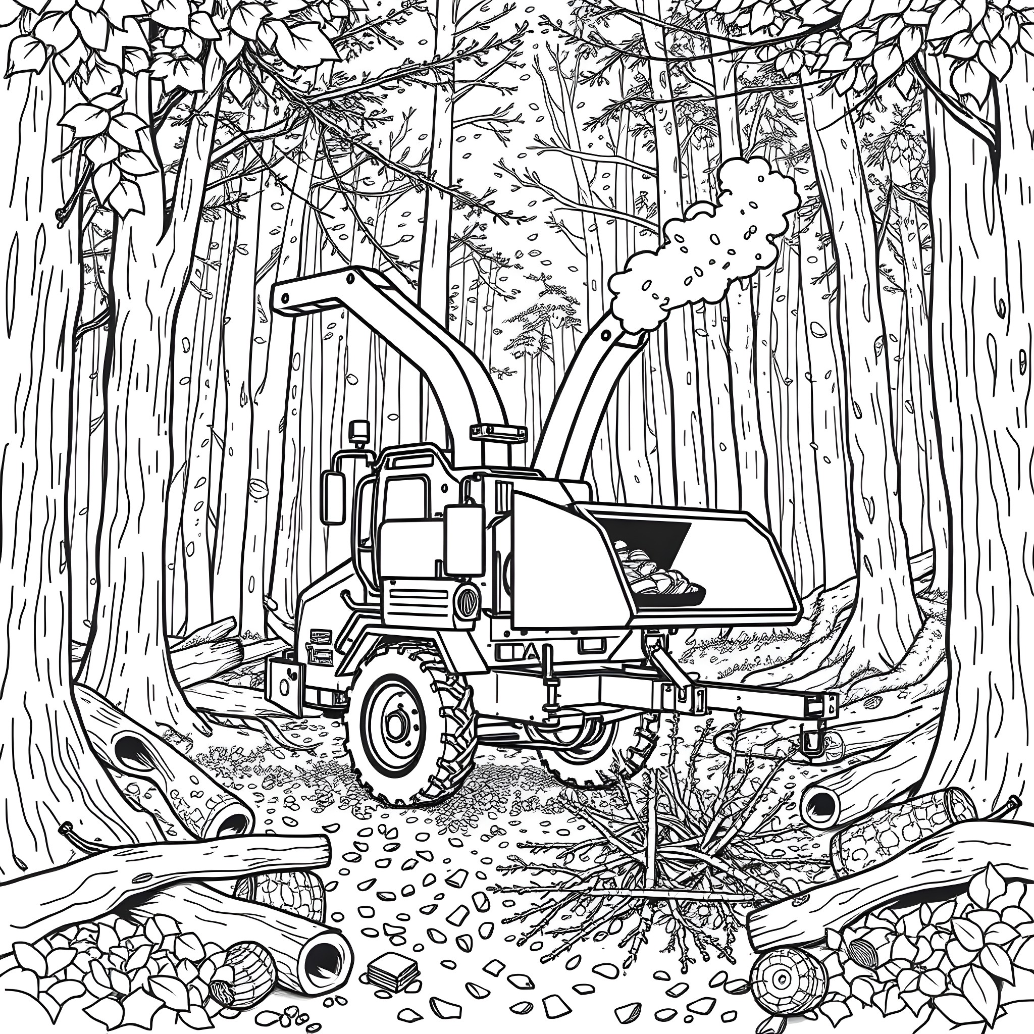 11 Best Wood Chipper Coloring Pages (Free Printable PDFs)