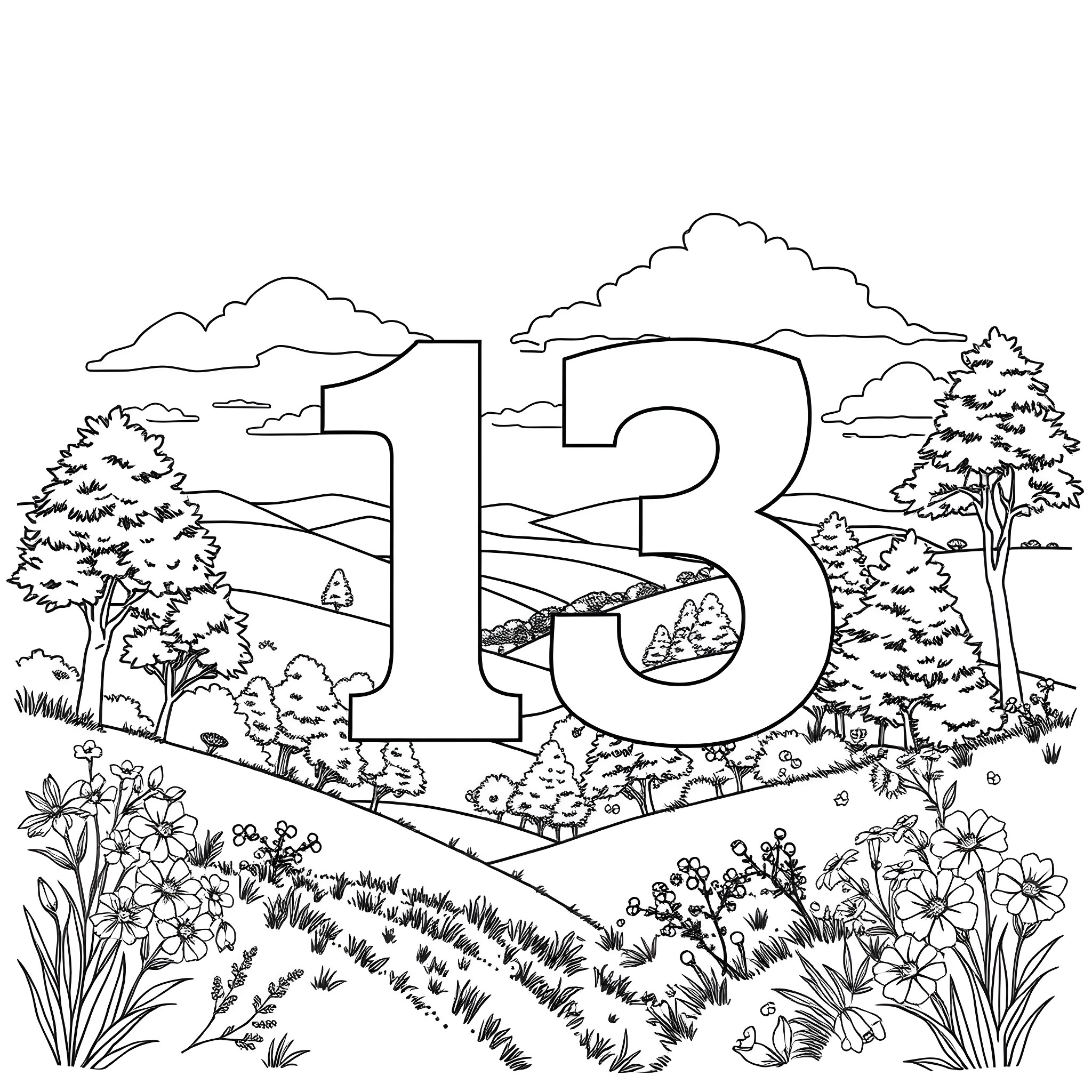 1 Best Number 5 Coloring Pages (Free Printable PDFs)