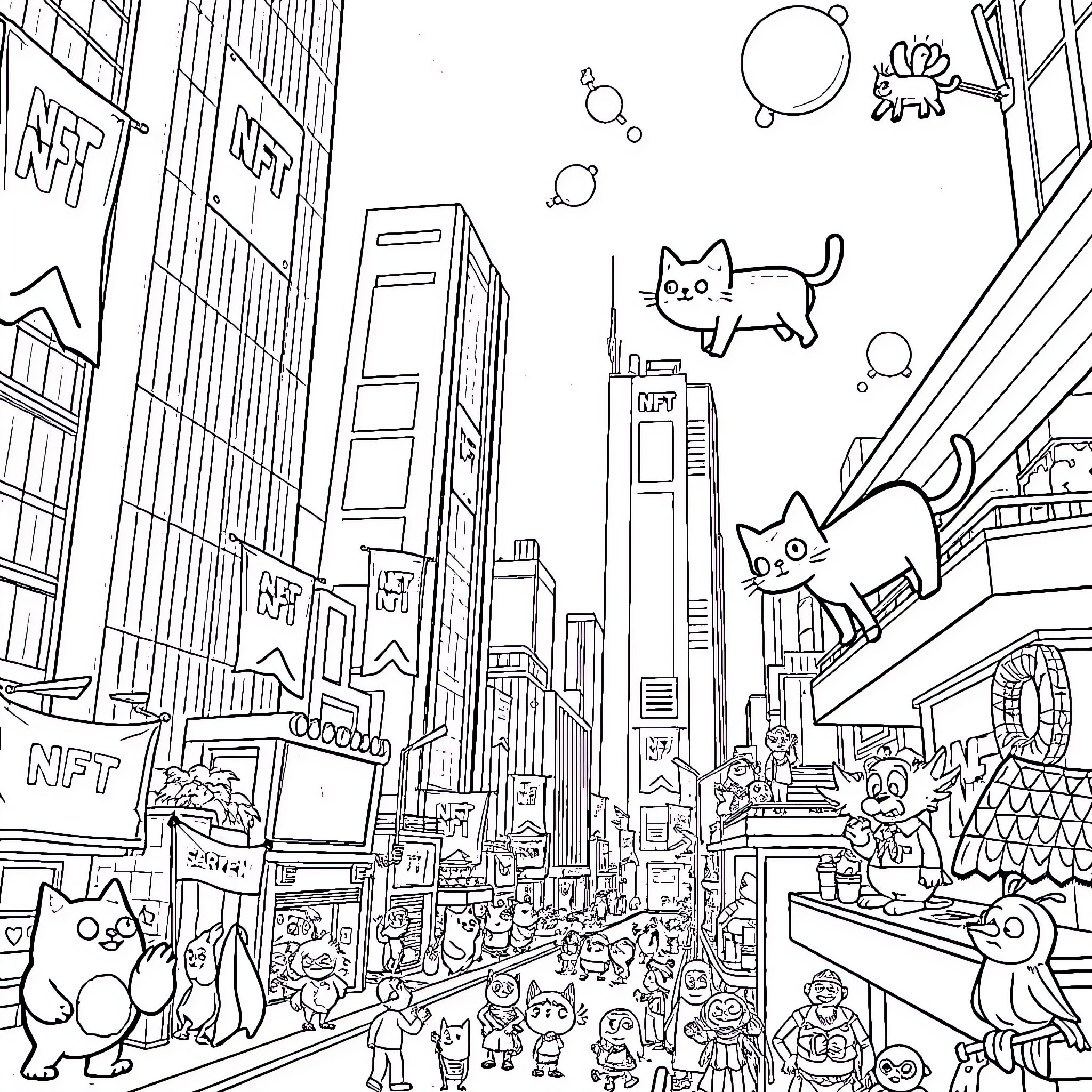 Best NFT Characters Coloring Pages (Free Printable PDF)