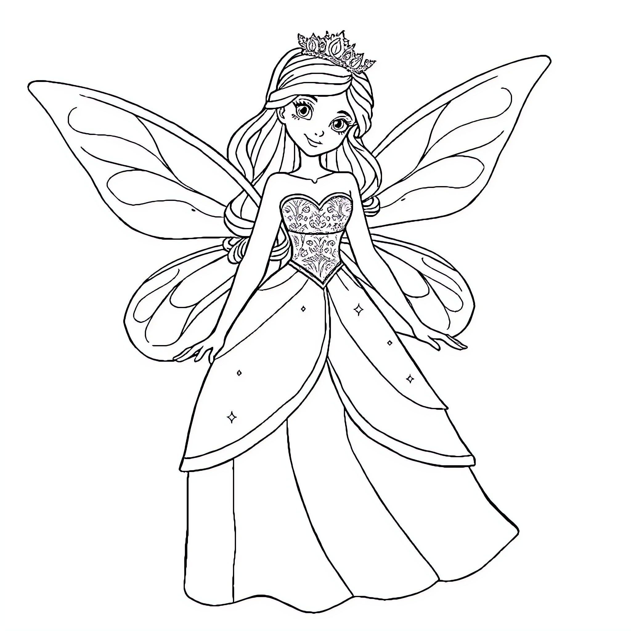 Best Fairy Princess Coloring Pages (Free Printable PDF)