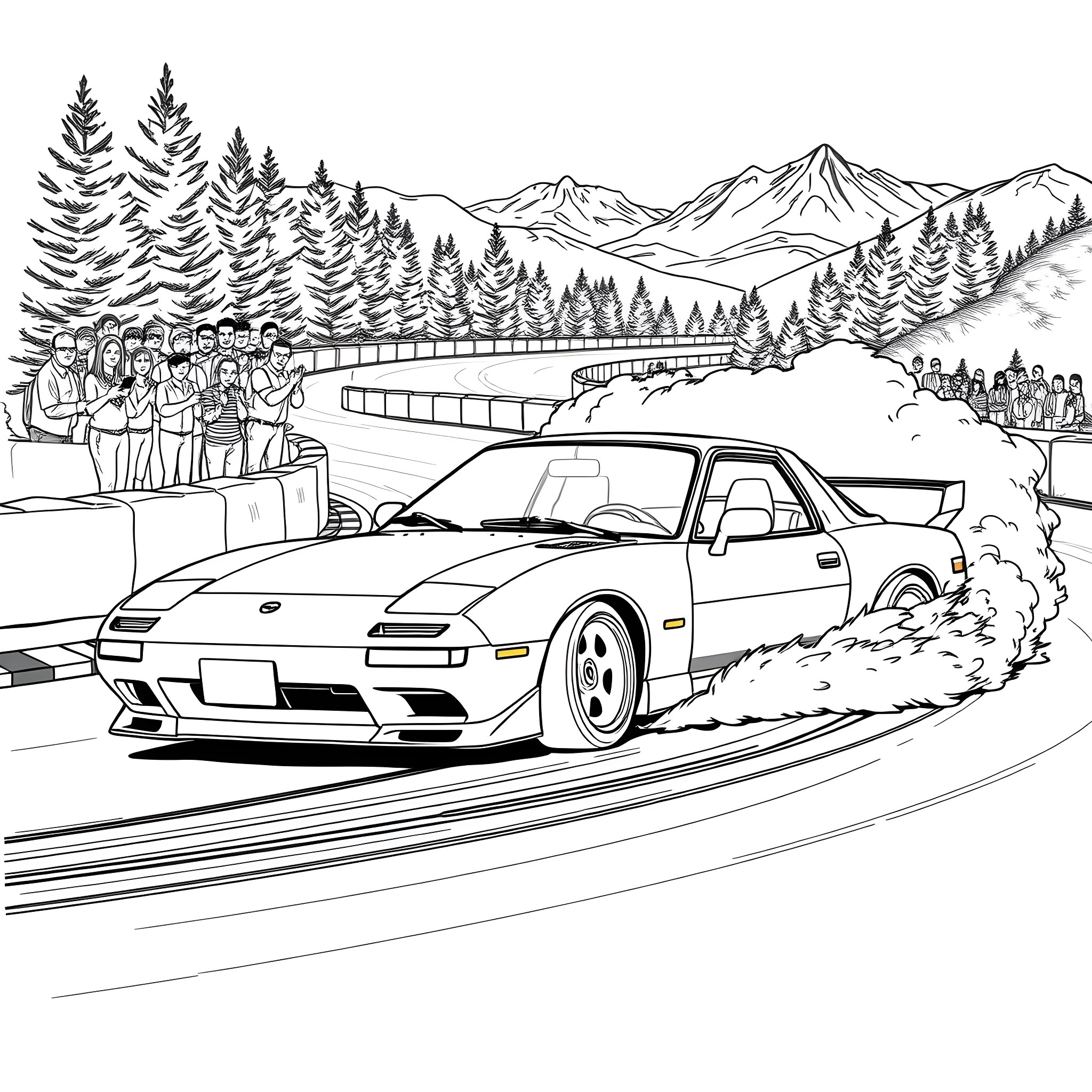 4 Best Mazda RX-7 Coloring Pages (Free Printable PDFs)