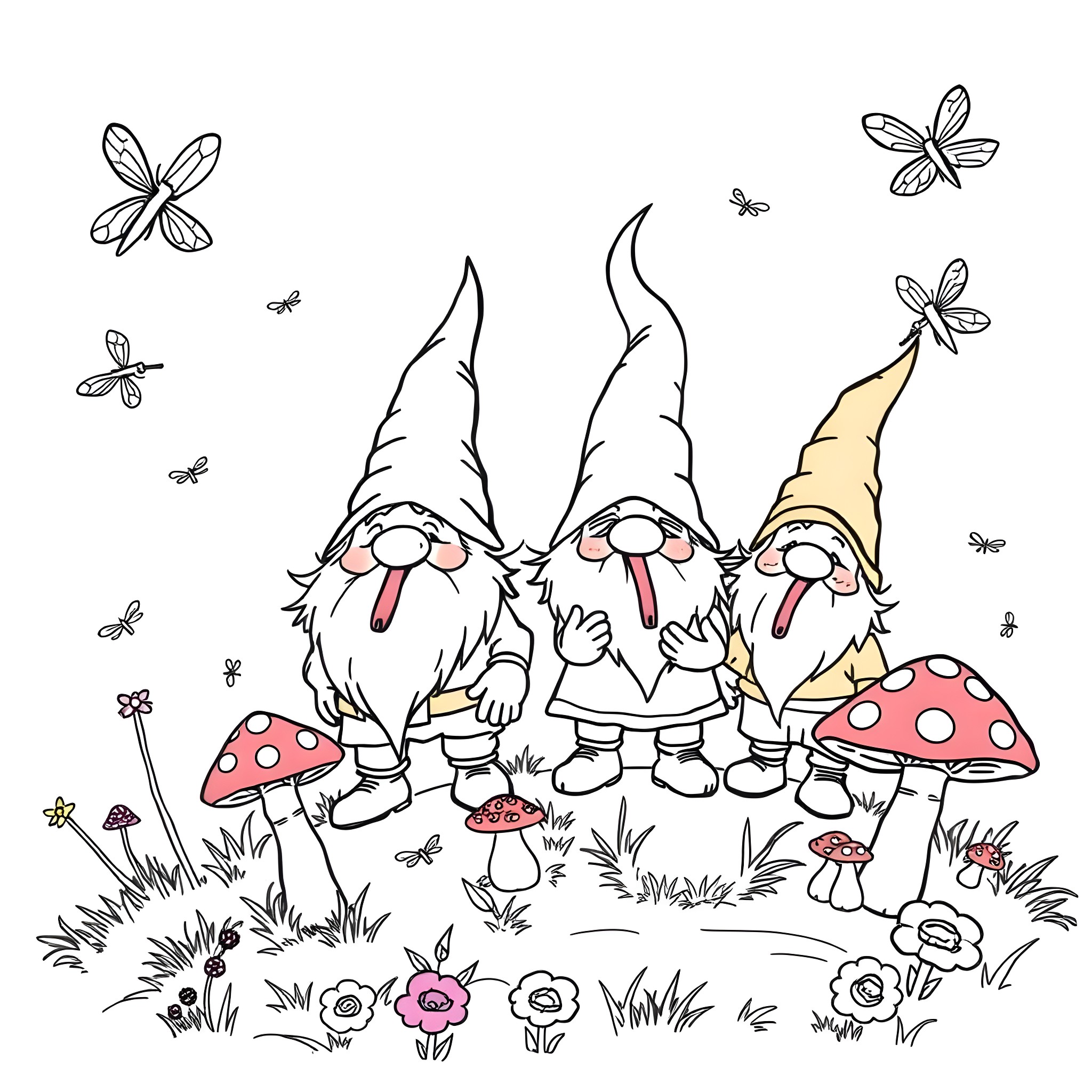 135 Best Gnome Coloring Pages (Free Printable PDFs)