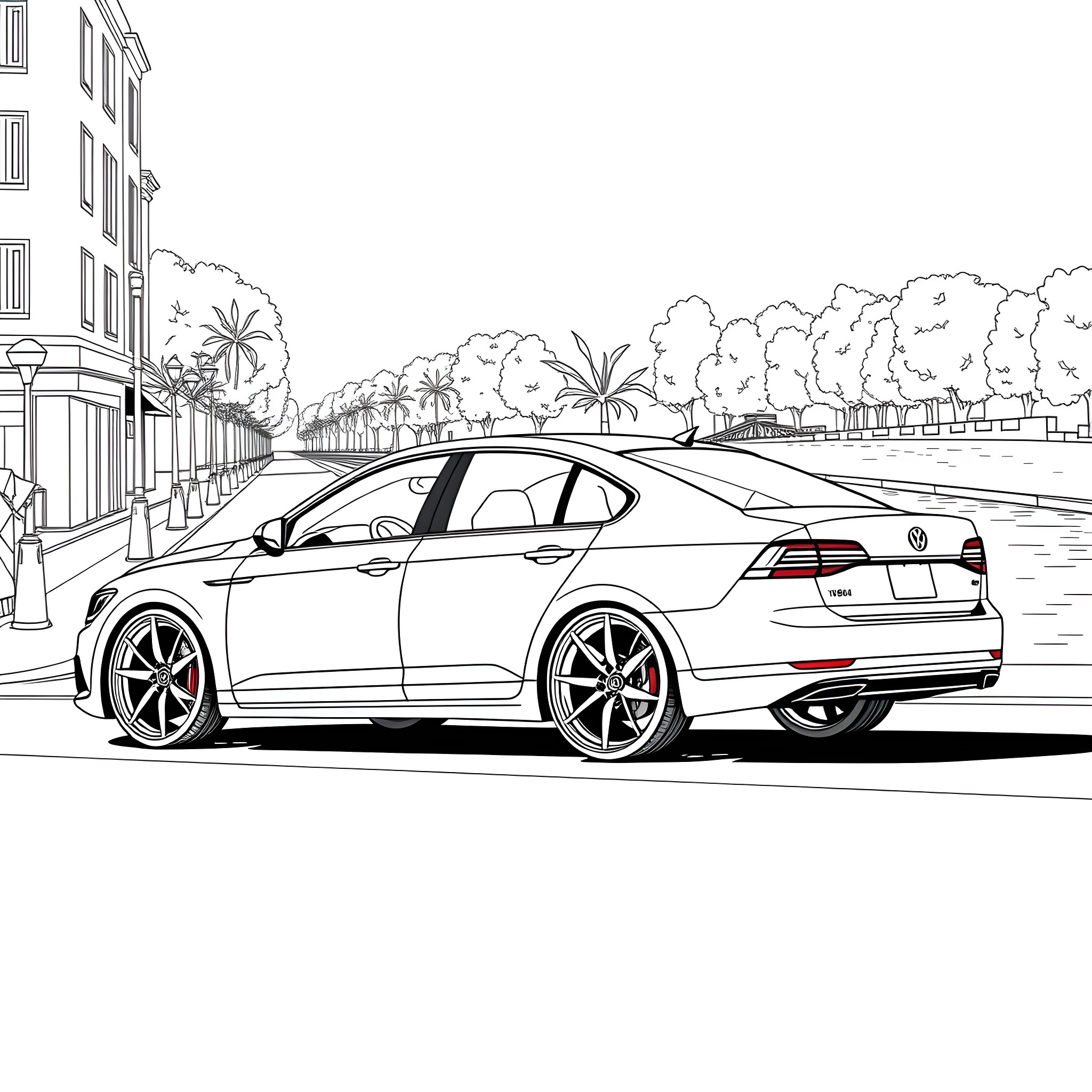 3 Best Volkswagen Passat Coloring Pages (Free Printable PDFs)