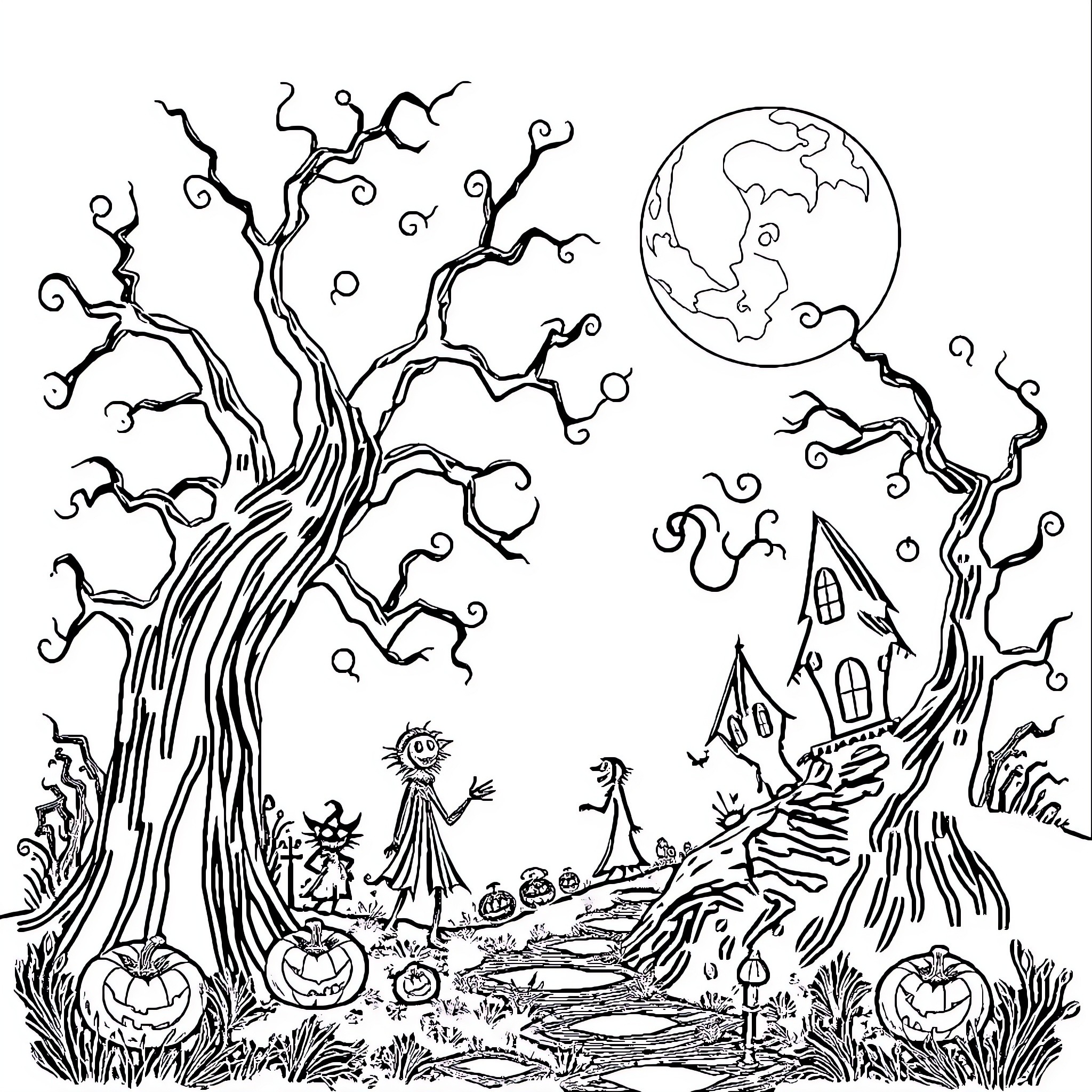 Best Tim Burton Coloring Pages (Free Printable PDF)