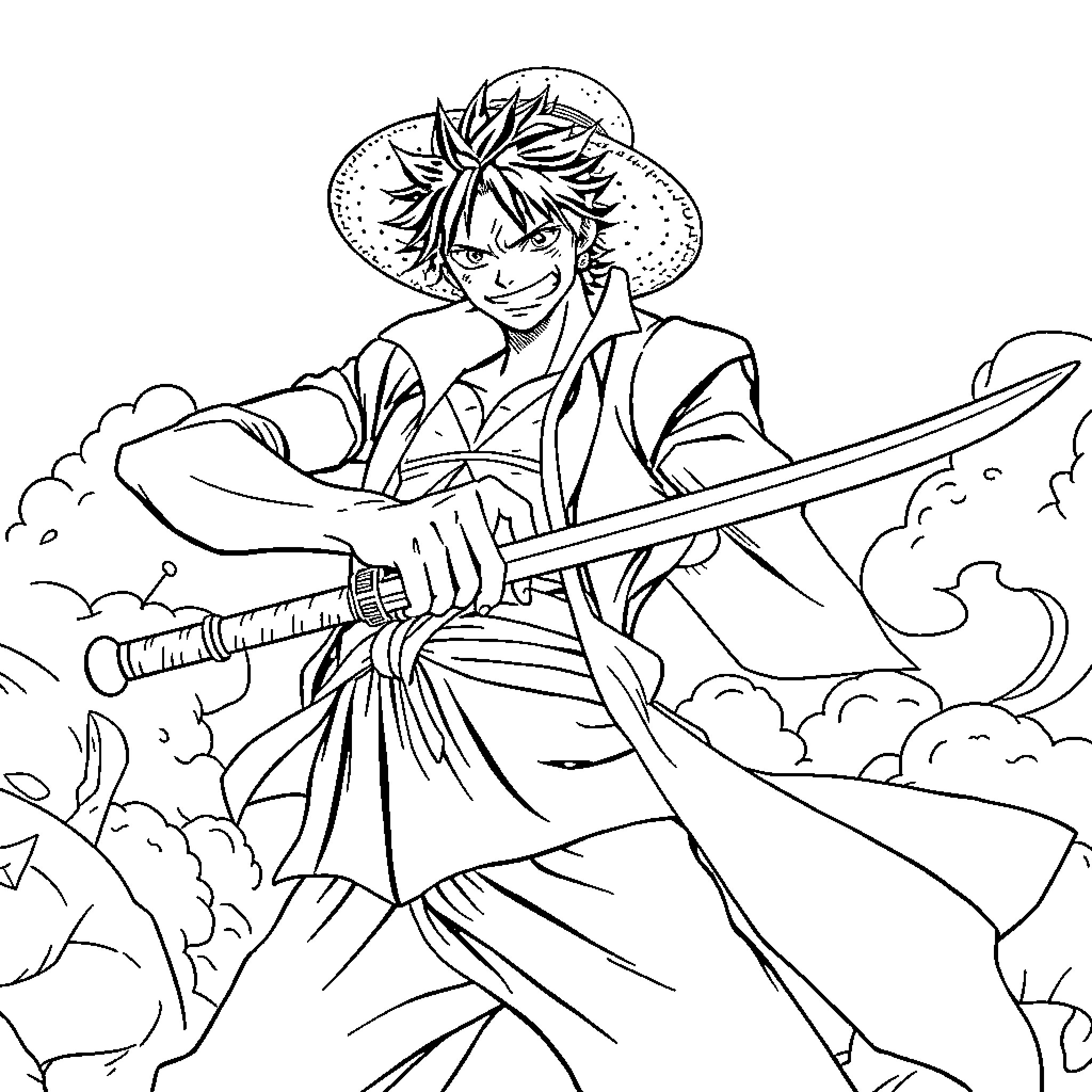 Best Zoro Coloring Pages (Free Printable PDF)