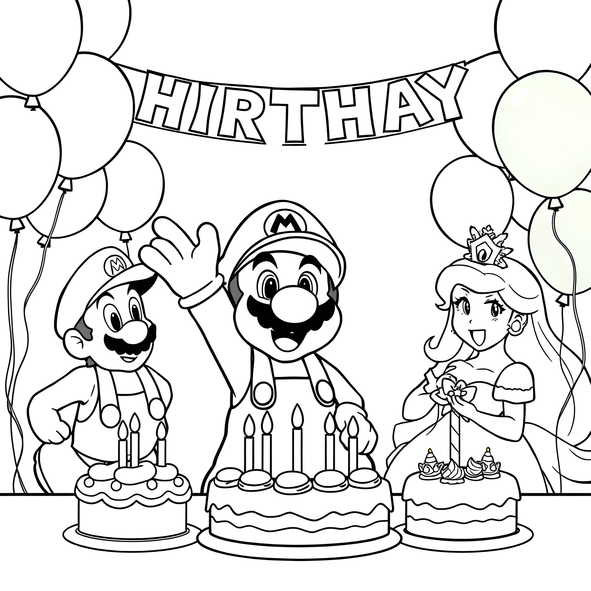 632 Best Mario Coloring Pages (Free Printable PDFs)
