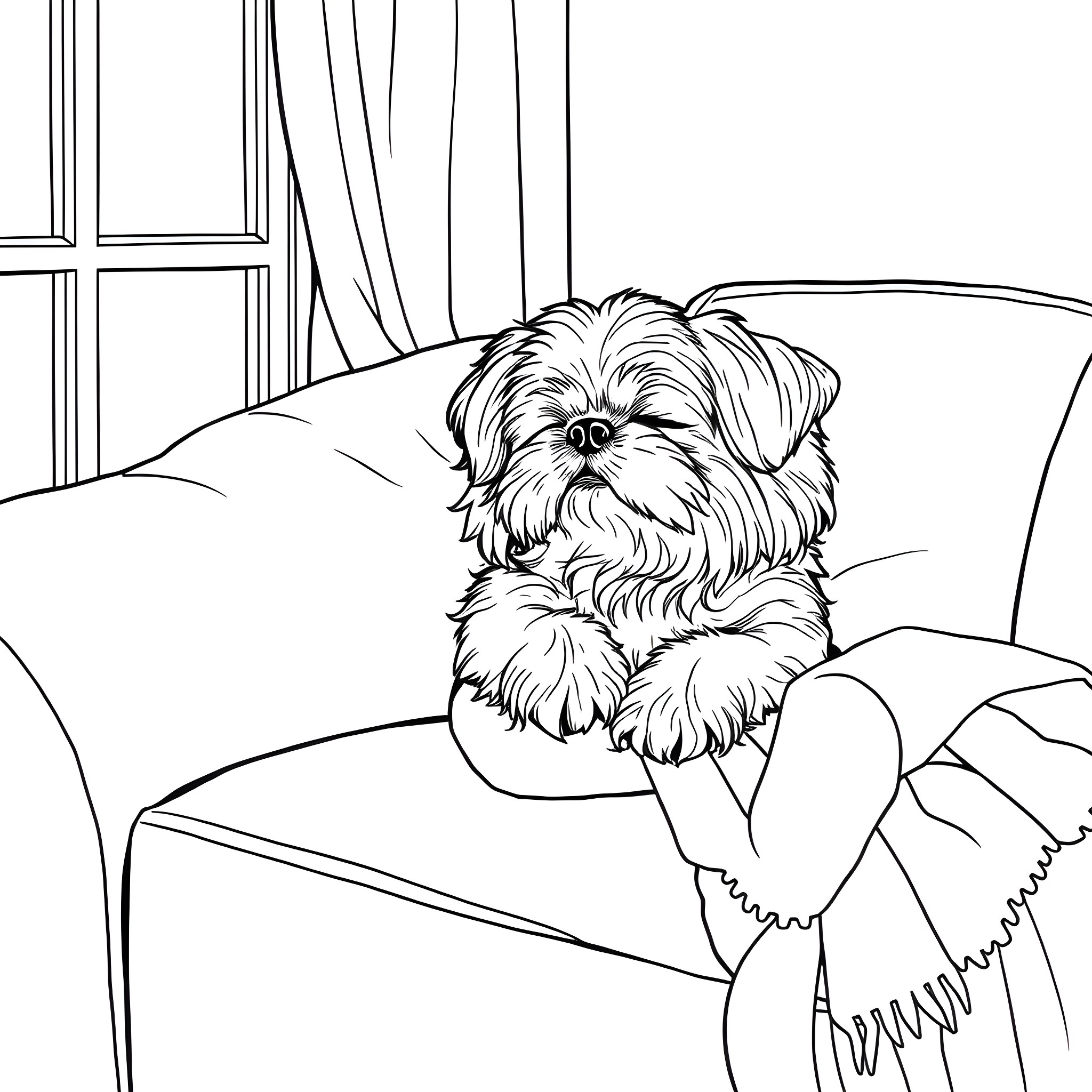 Best Shih Tzu Coloring Pages (Free Printable PDF)