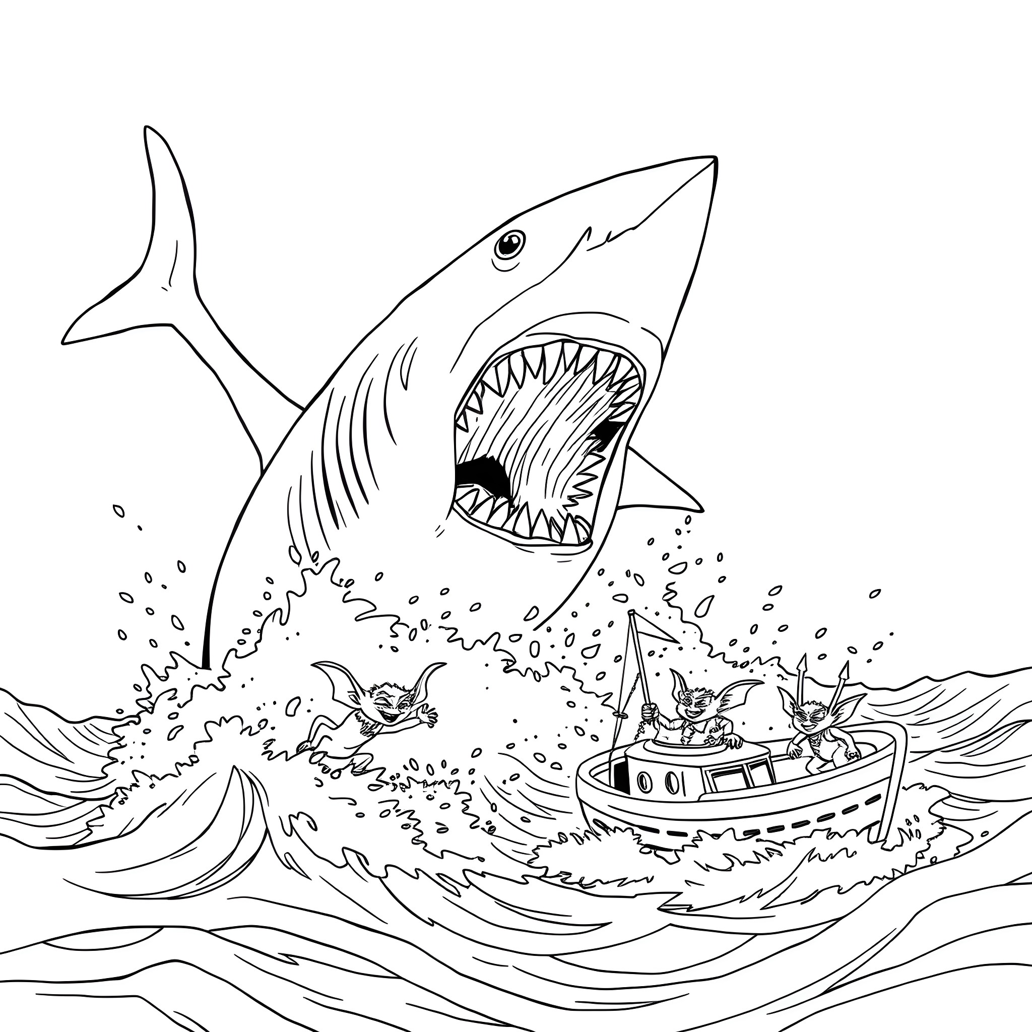 Best Jaws Coloring Pages (Free Printable PDF)