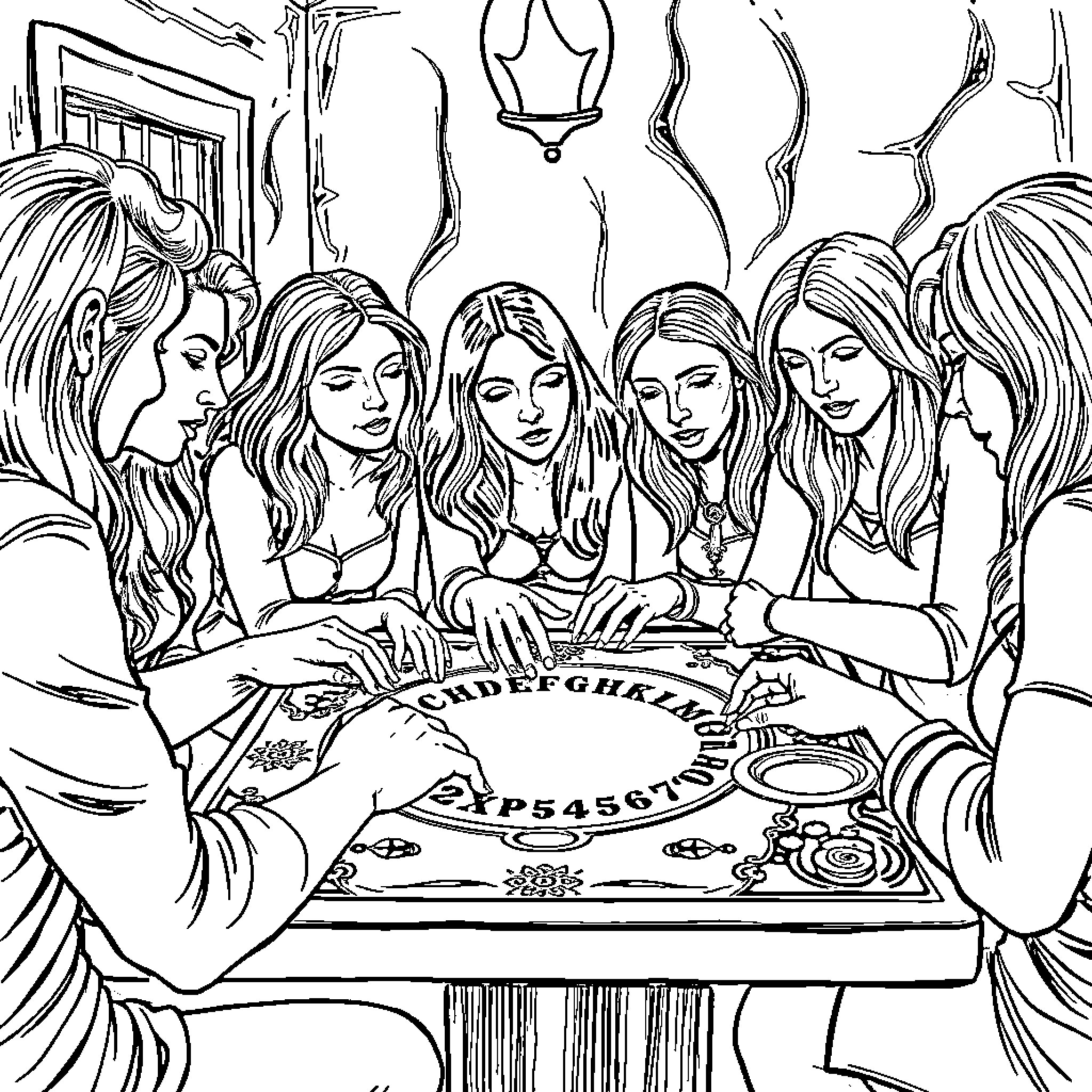 Best Ouija Board Coloring Pages (Free Printable PDF)