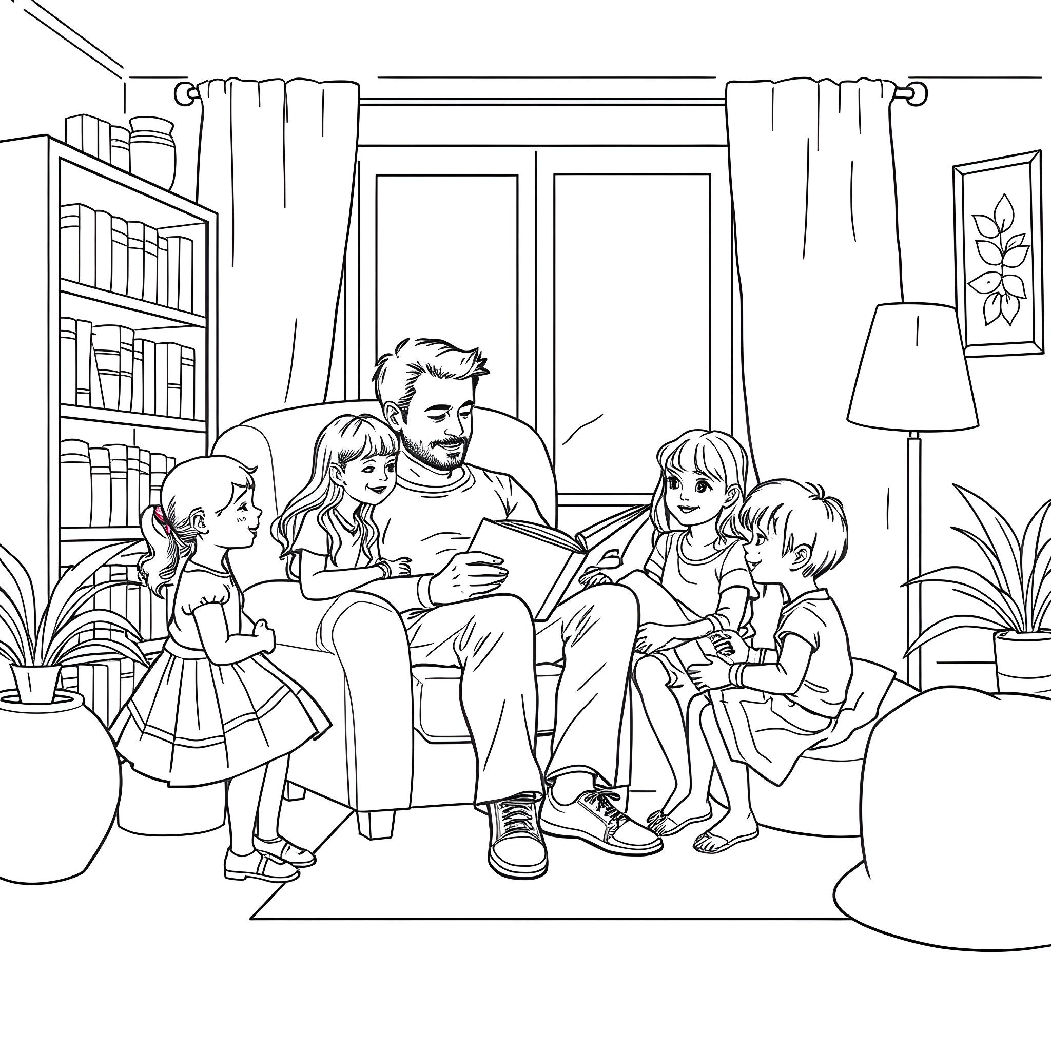 264 Best Family Coloring Pages (Free Printable PDFs)