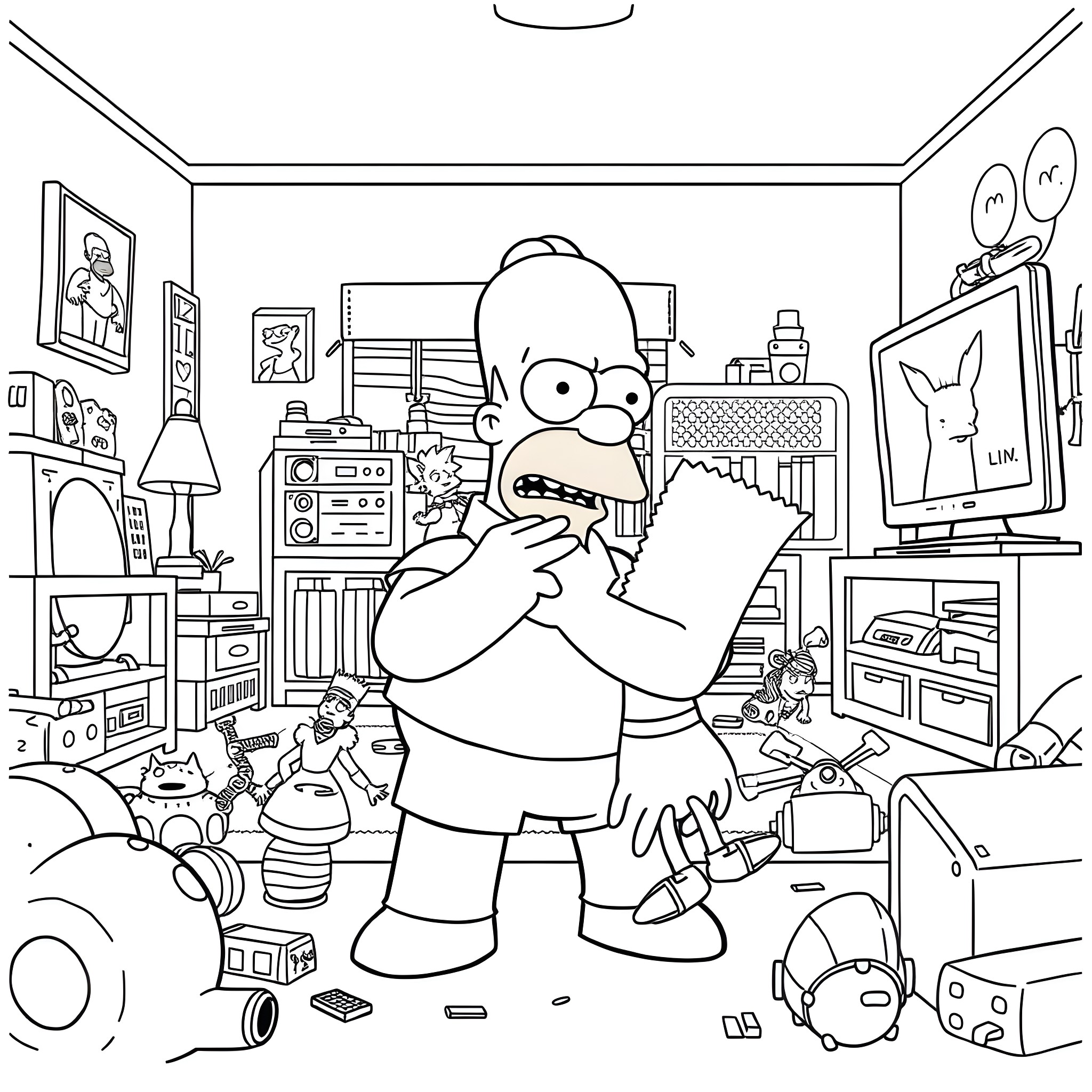 112 Best Homer Simpson Coloring Pages (Free Printable PDFs)