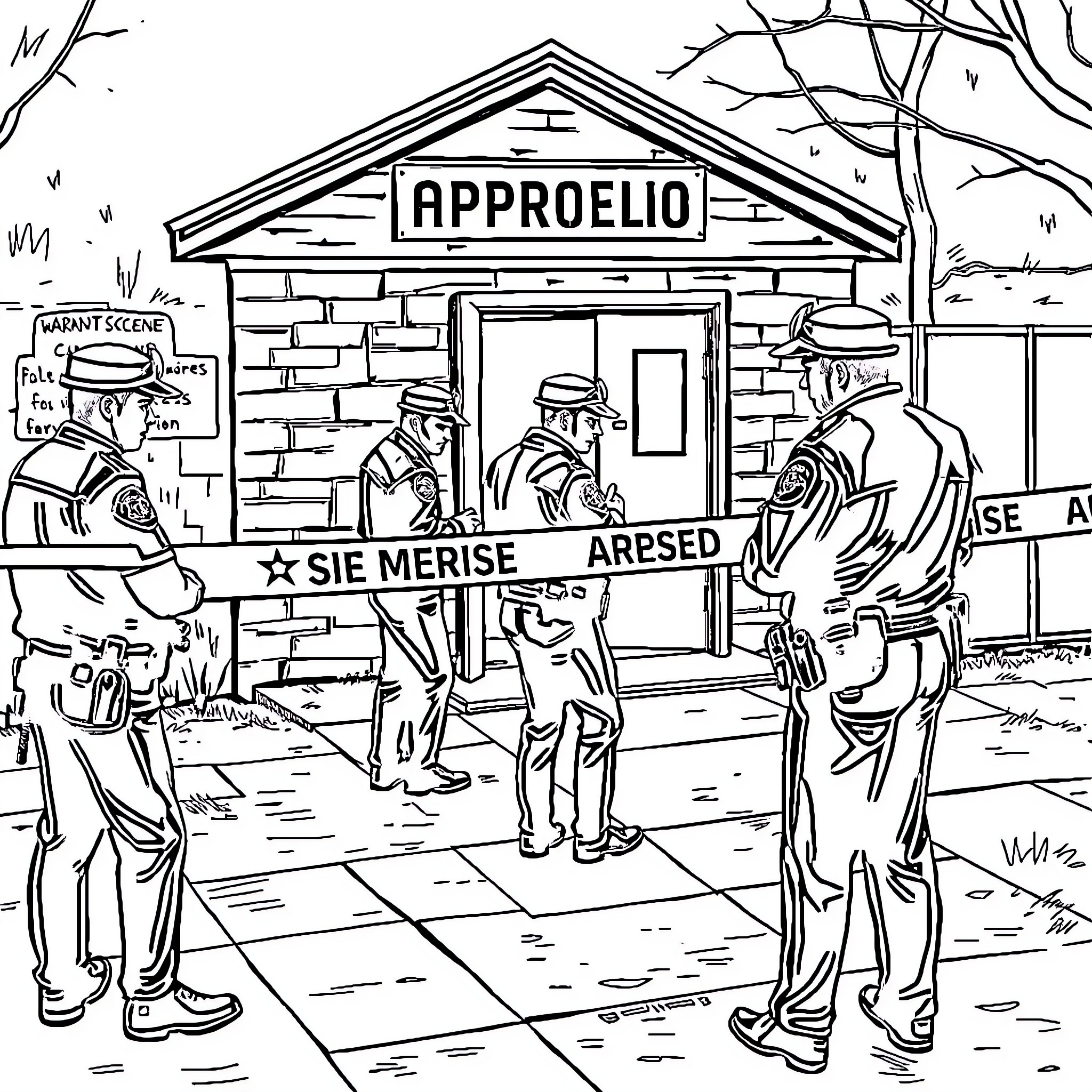 Best Crime Scene Coloring Pages (Free Printable PDF)
