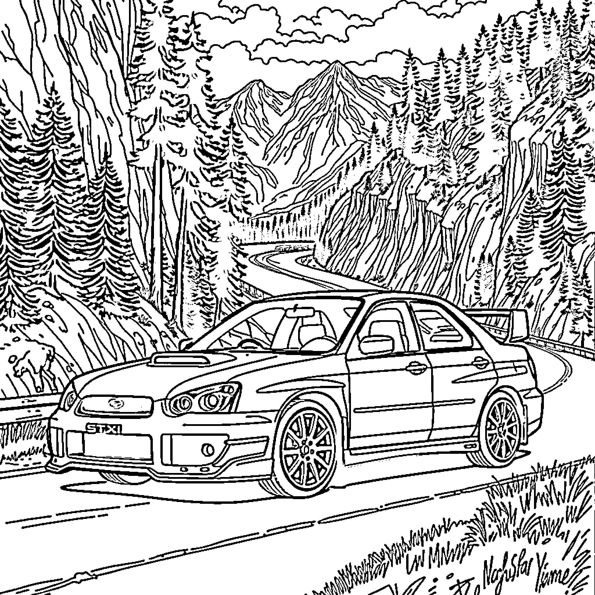 Best Subaru Coloring Pages (Free Printable PDF)