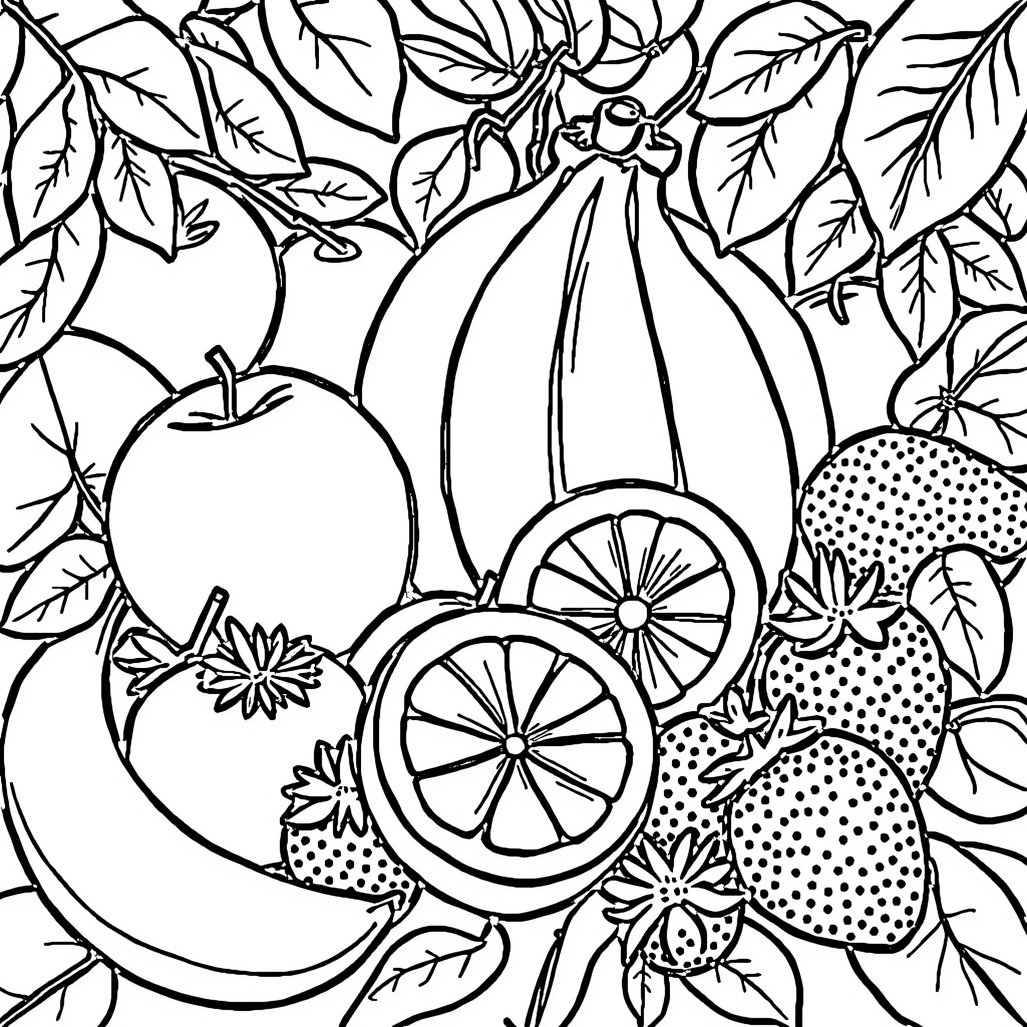 Best Fruit Coloring Pages (Free Printable PDF)