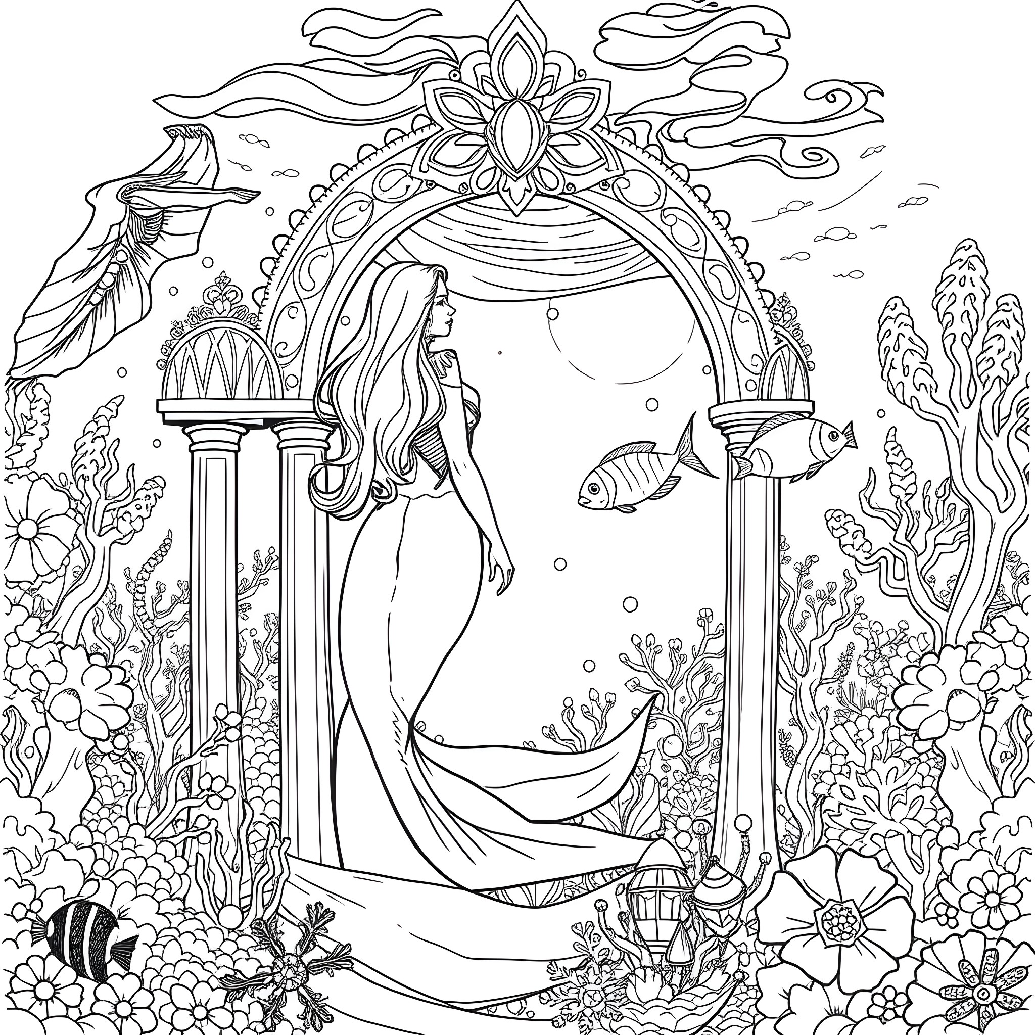 799 Best Mermaid Coloring Pages (Free Printable PDFs)