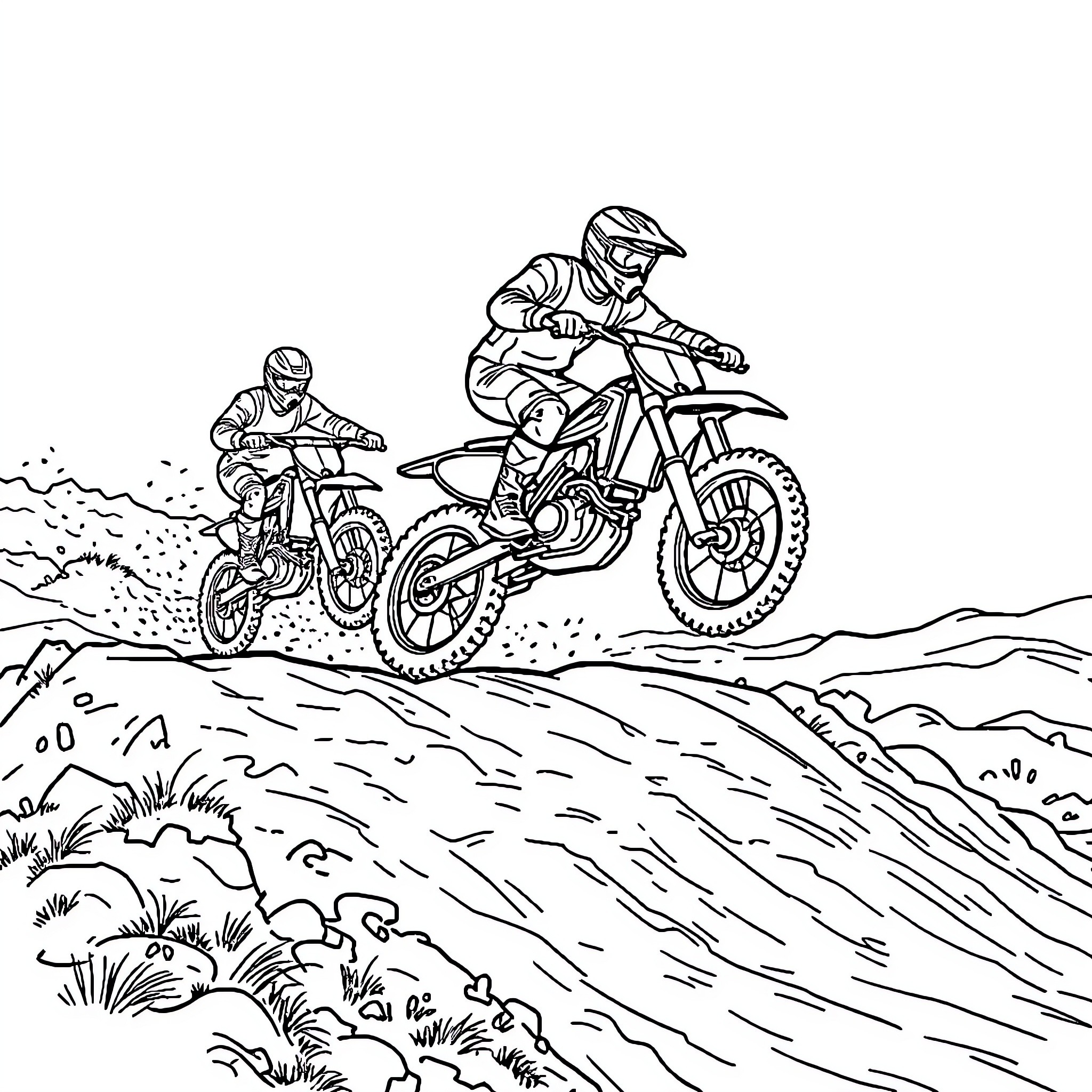 14 Best Motocross Coloring Pages (Free Printable PDFs)