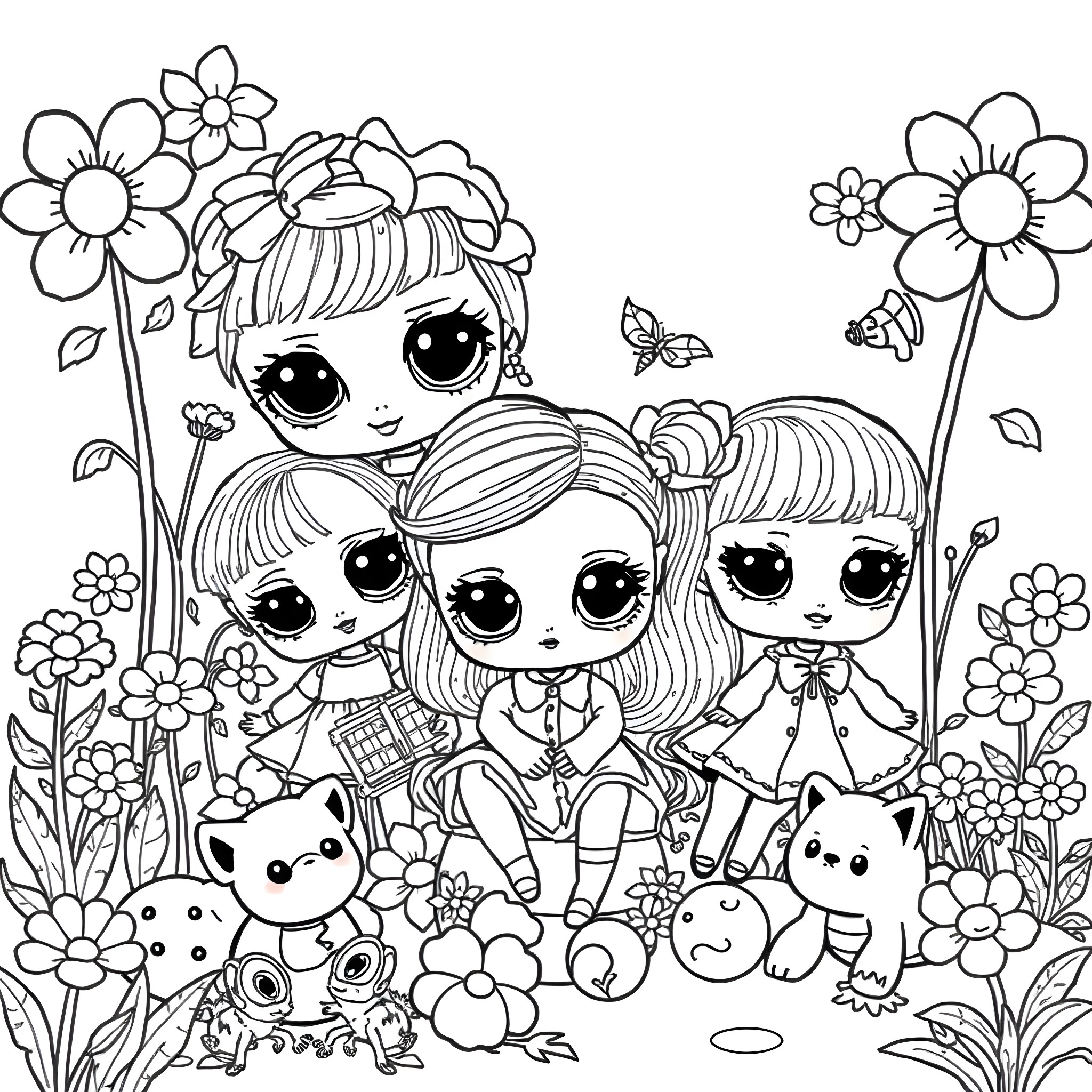 80 Best Doll Coloring Pages (Free Printable PDFs)