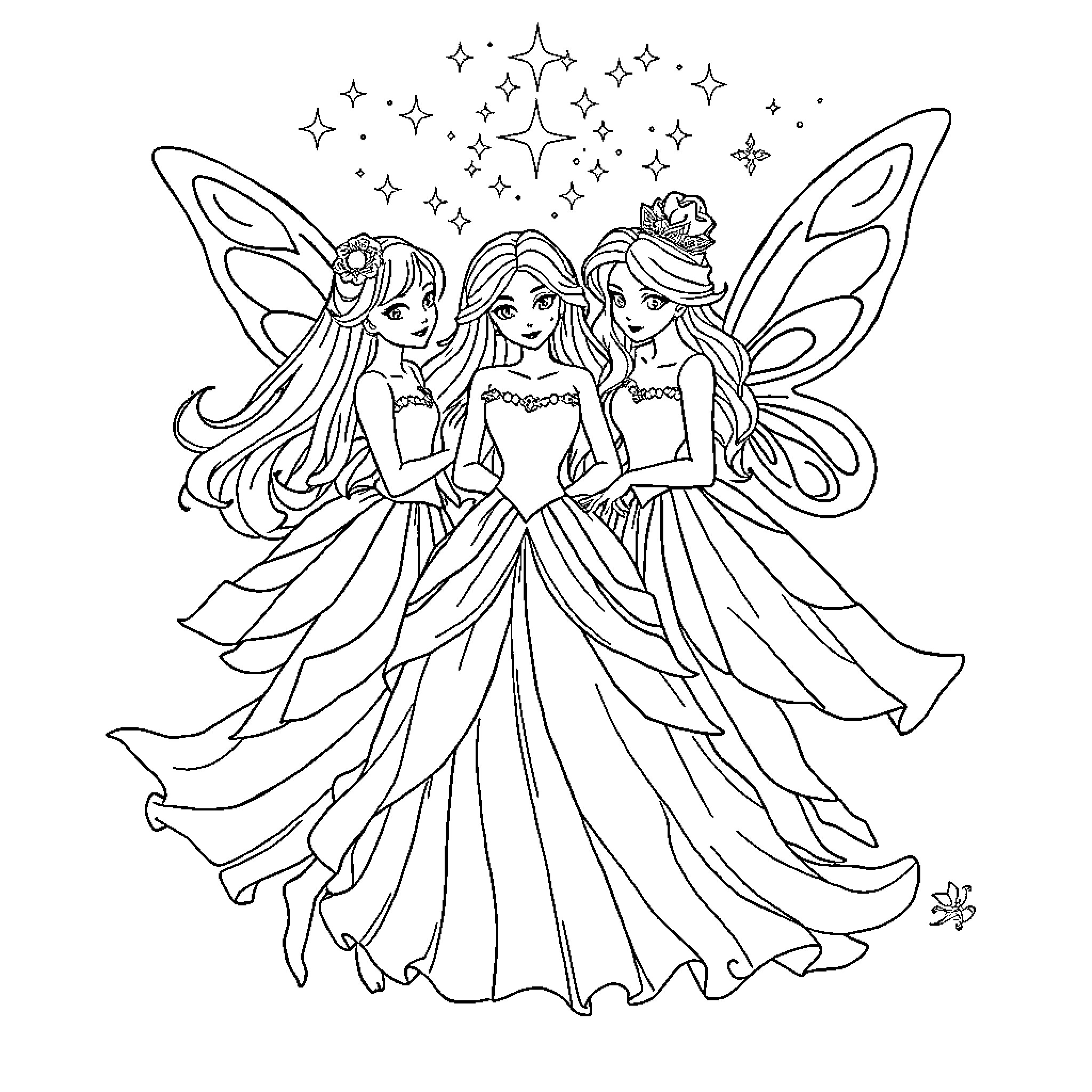 Best Fairy Princess Coloring Pages (Free Printable PDF)