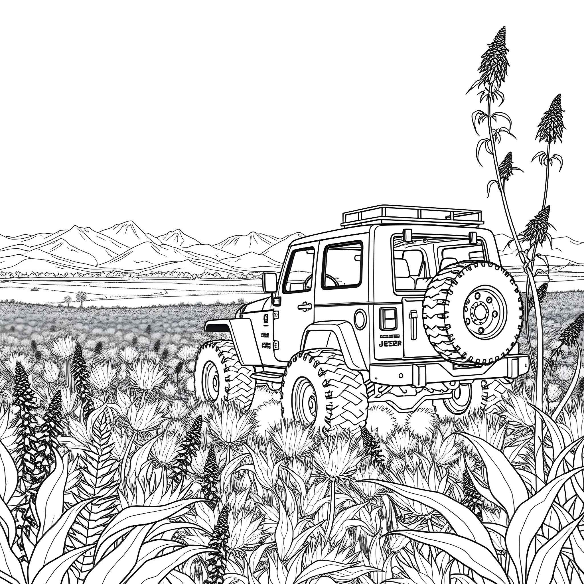 Best Jeep Coloring Pages (Free Printable PDF)