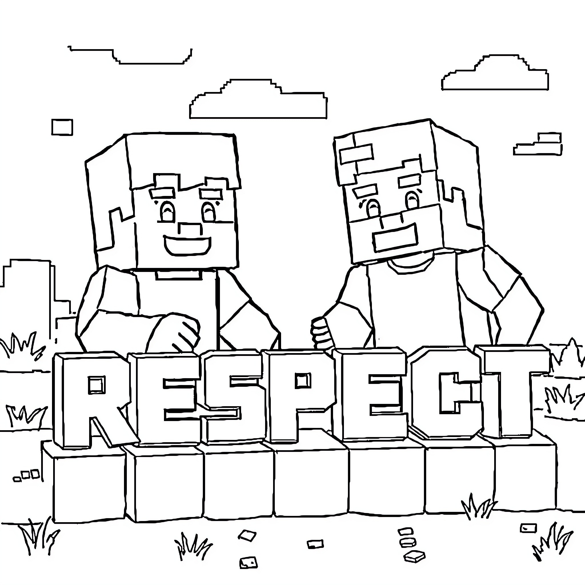 Best Steve and Alex Coloring Pages (Free Printable PDF)