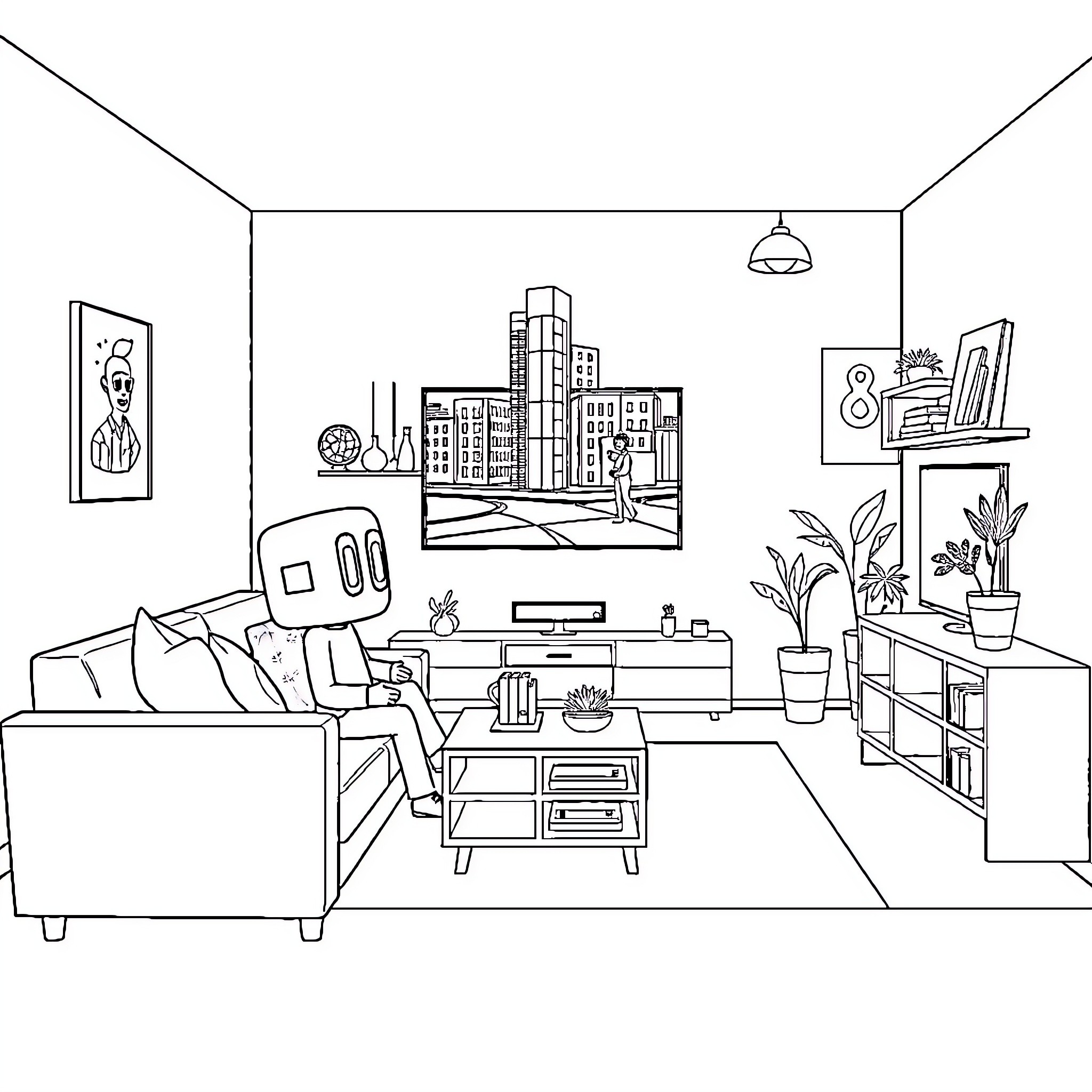 Best Cartoon Character Coloring Pages (Free Printable PDF)