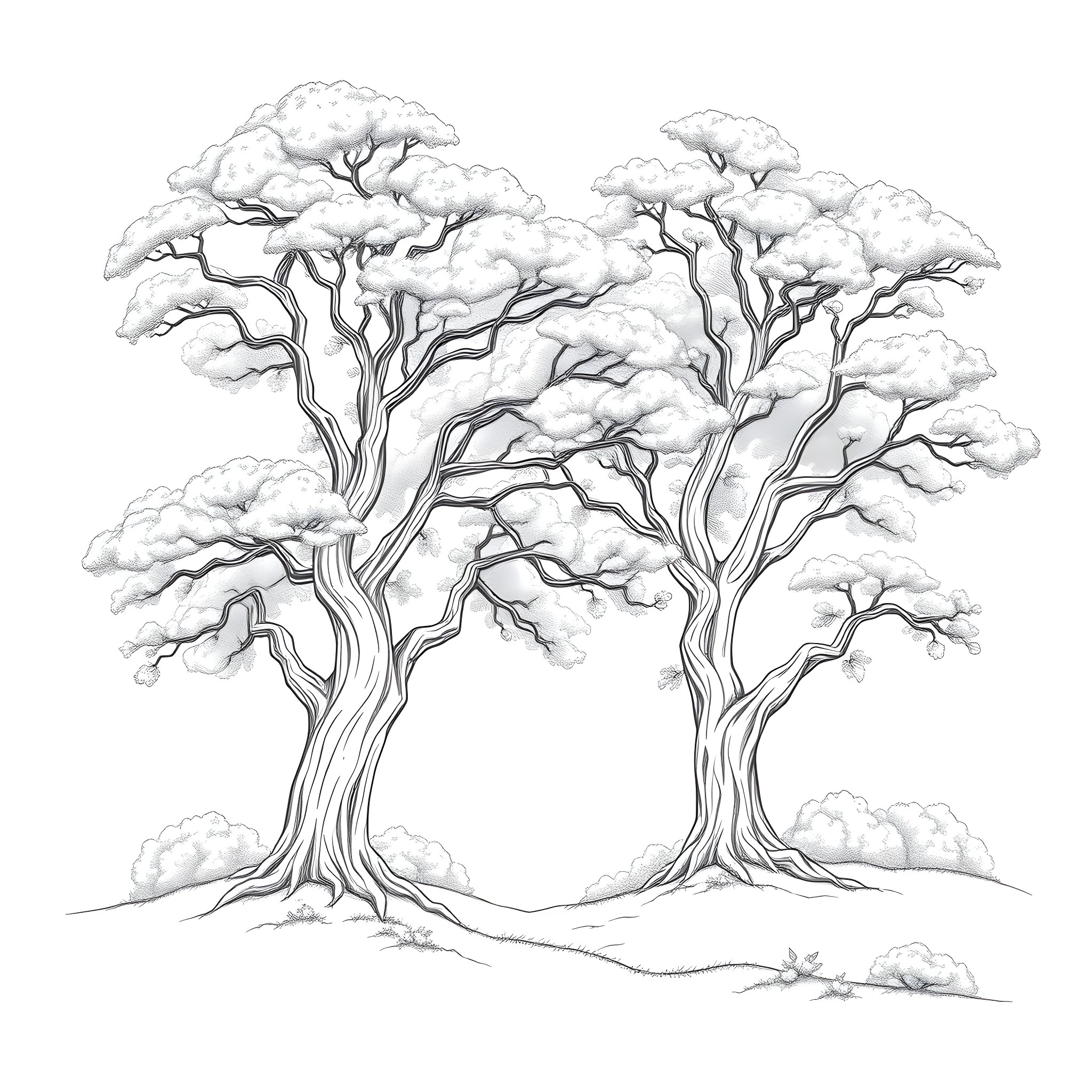 49 Best Tree Coloring Pages (Free Printable PDFs)