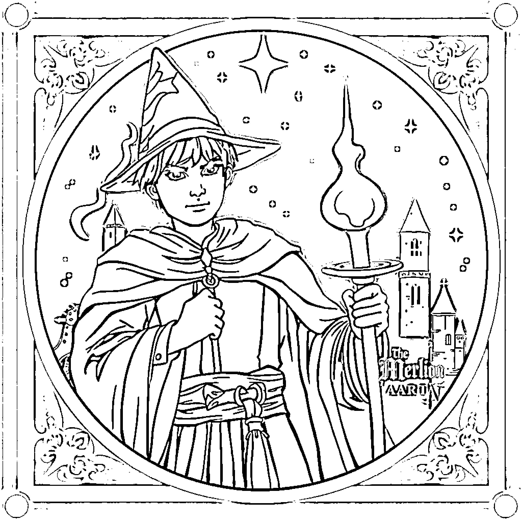 Best Merlin Coloring Pages (Free Printable PDF)